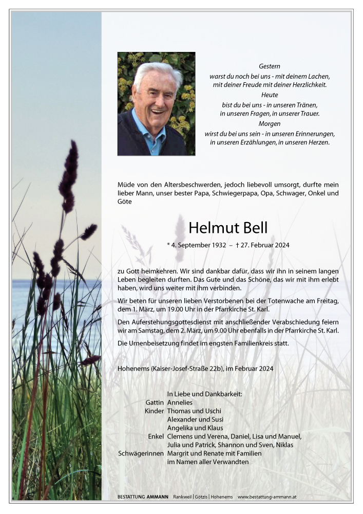 Todesanzeige - Trauerhilfe – abschied GesmbH