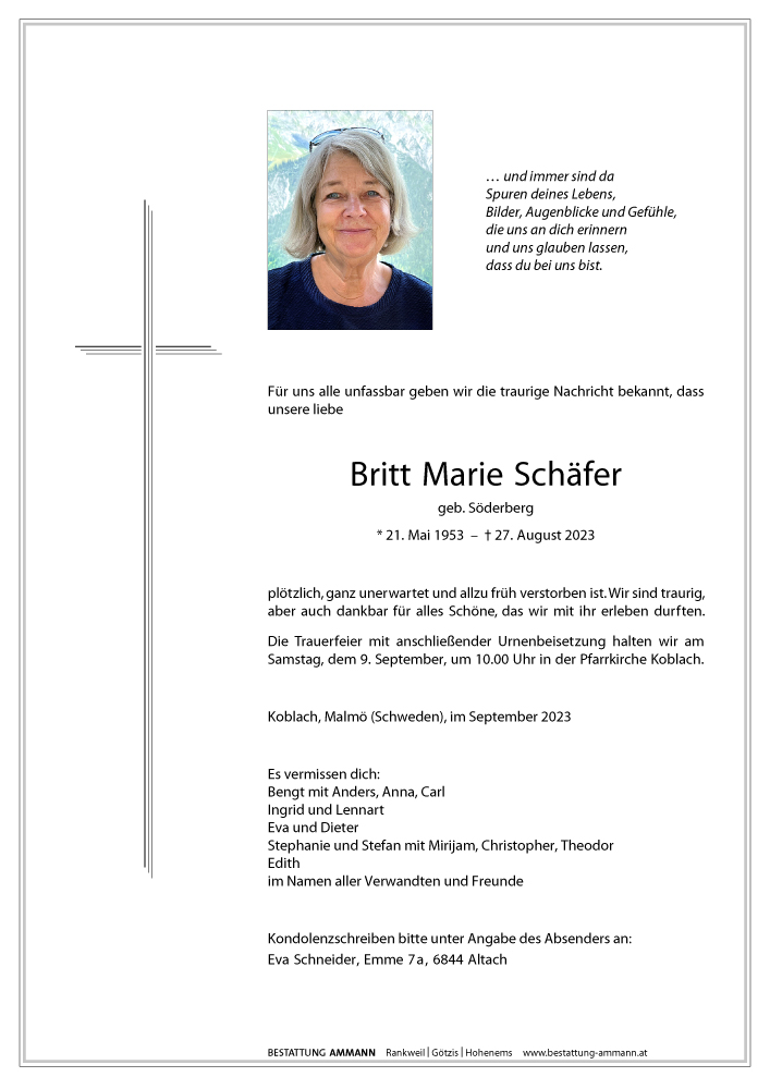 Todesanzeige - Trauerhilfe – abschied GesmbH