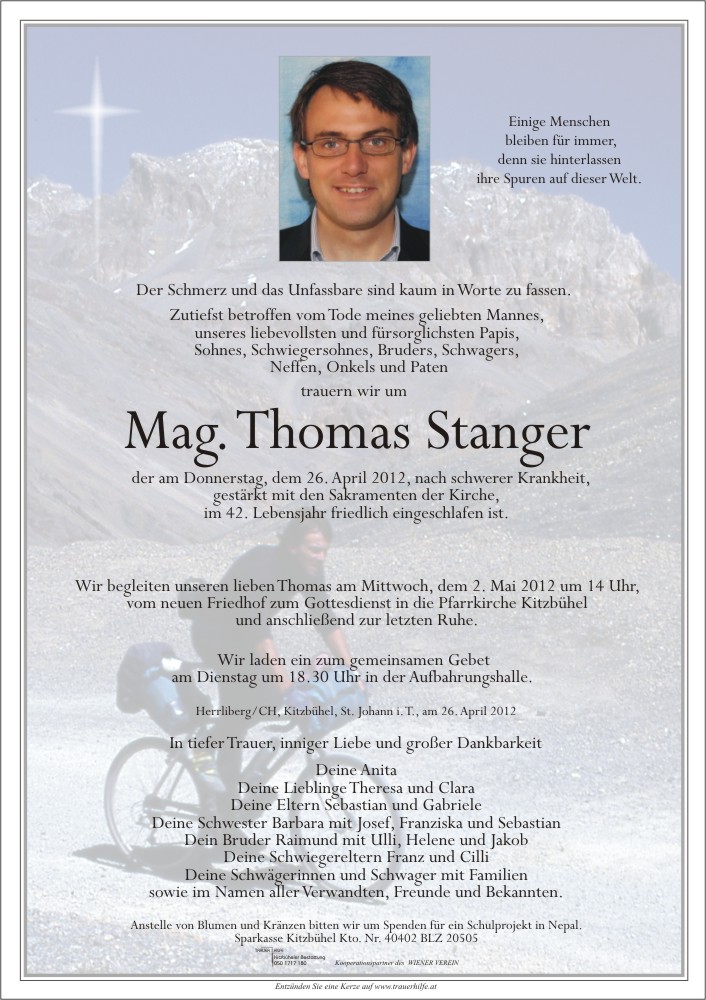 Todesanzeige - Trauerhilfe – abschied GesmbH