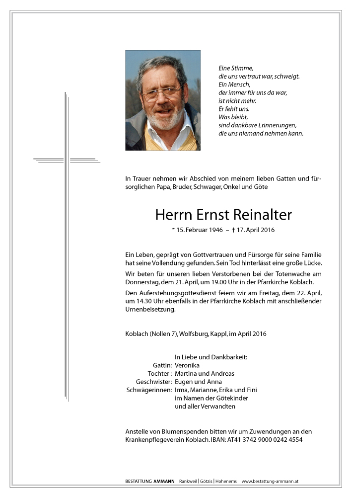 Todesanzeige - Trauerhilfe – abschied GesmbH
