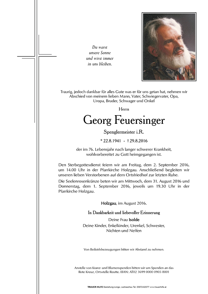 Todesanzeige - Trauerhilfe – abschied GesmbH