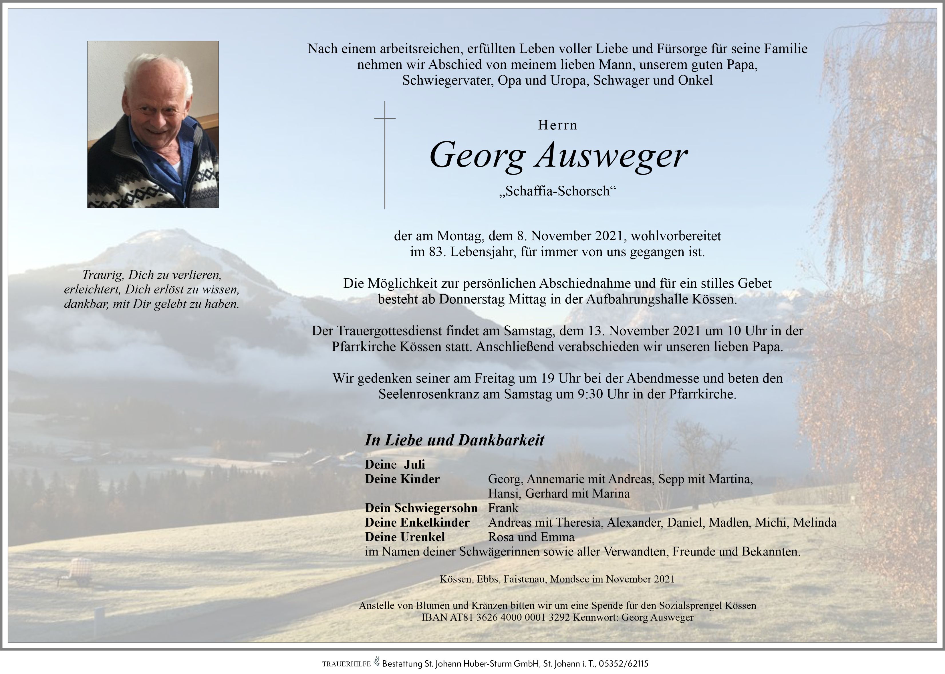 Todesanzeige - Trauerhilfe – abschied GesmbH