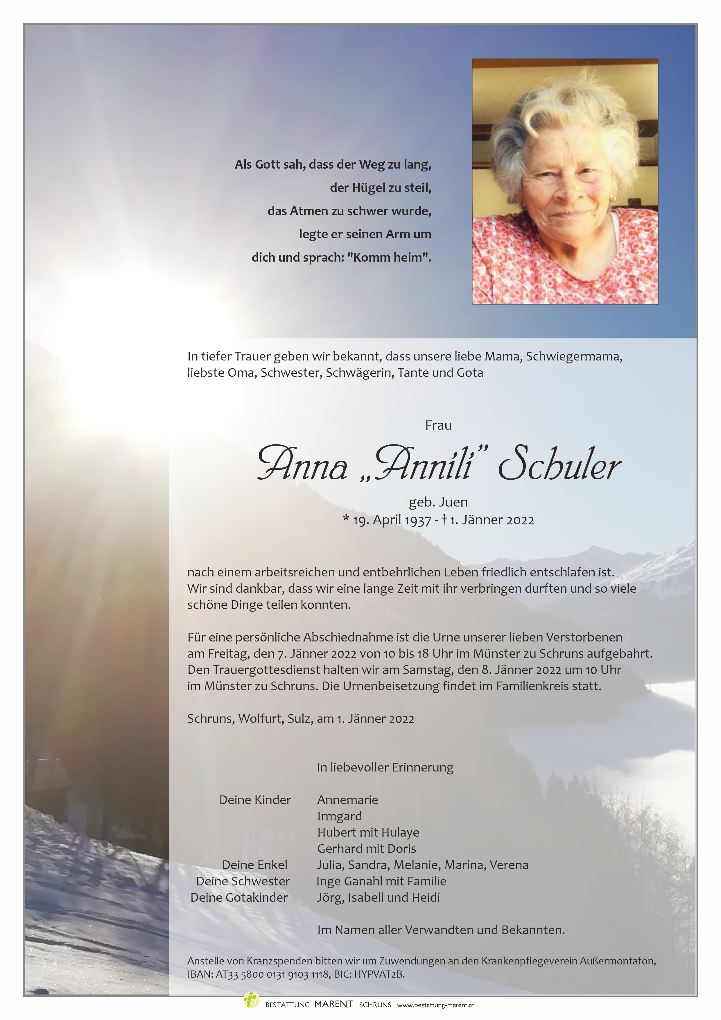 Todesanzeige - Trauerhilfe – abschied GesmbH