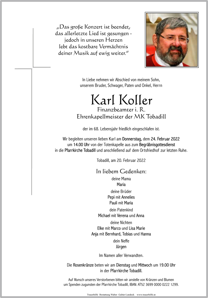 Todesanzeige - Trauerhilfe – abschied GesmbH