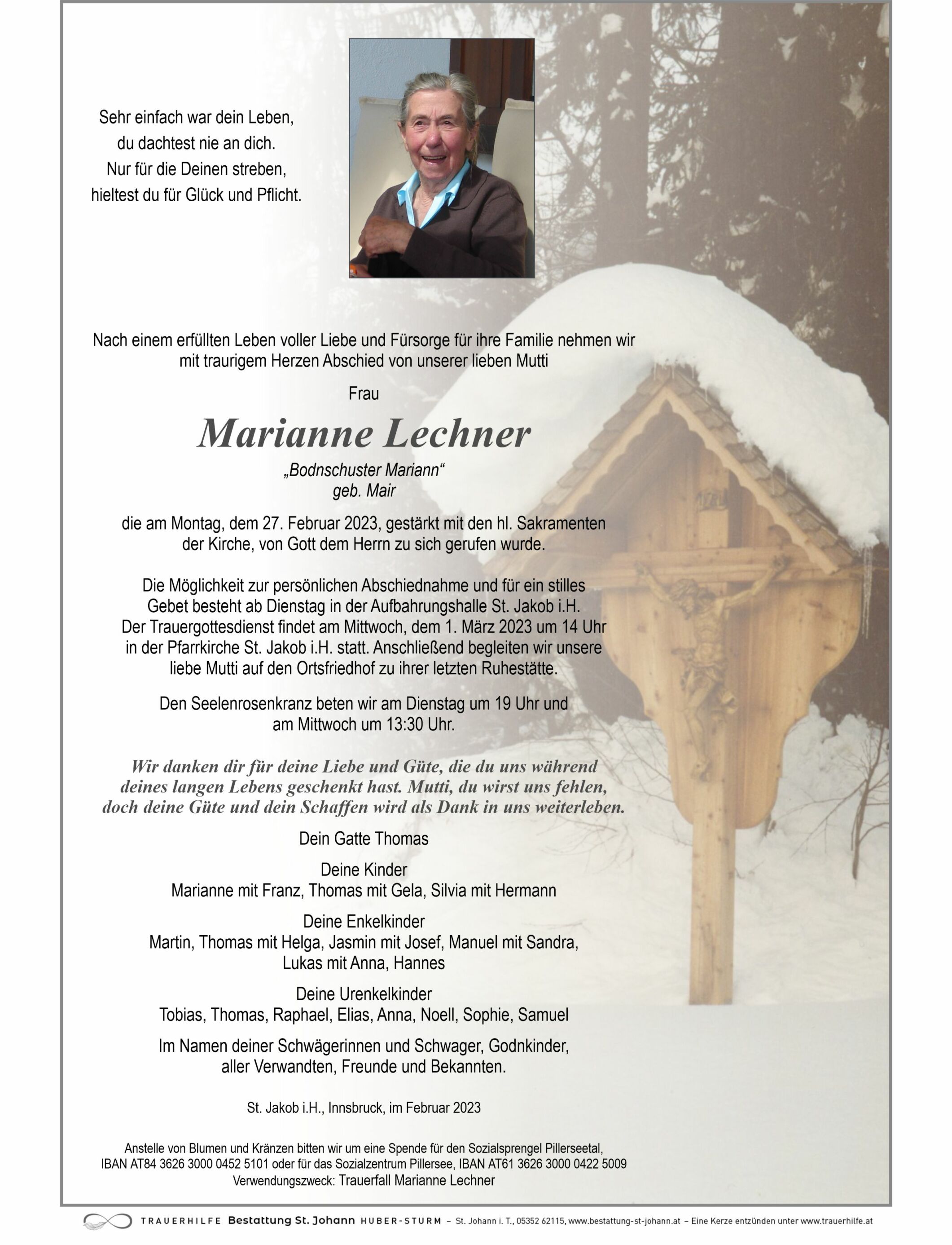 Todesanzeige - Trauerhilfe – abschied GesmbH