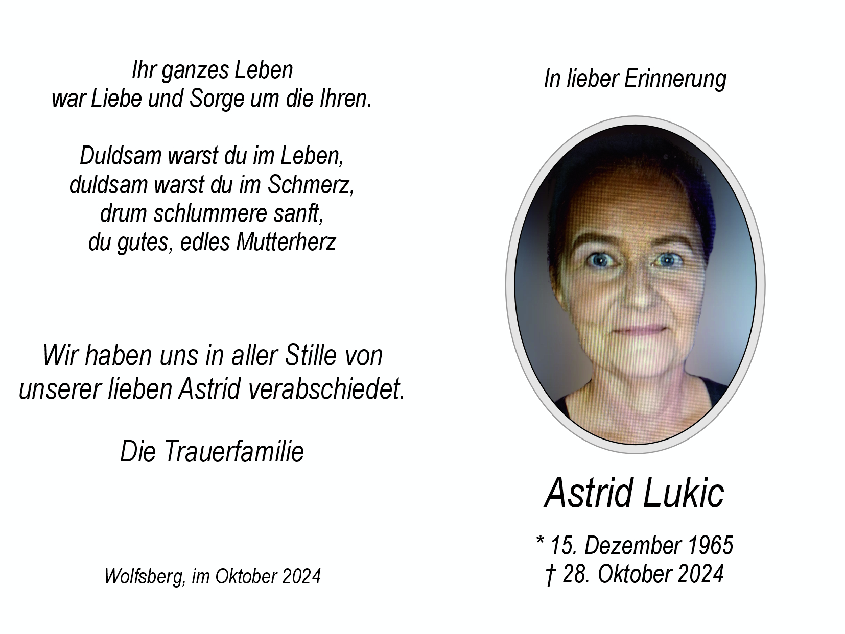 Todesanzeige - Trauerhilfe – abschied GesmbH