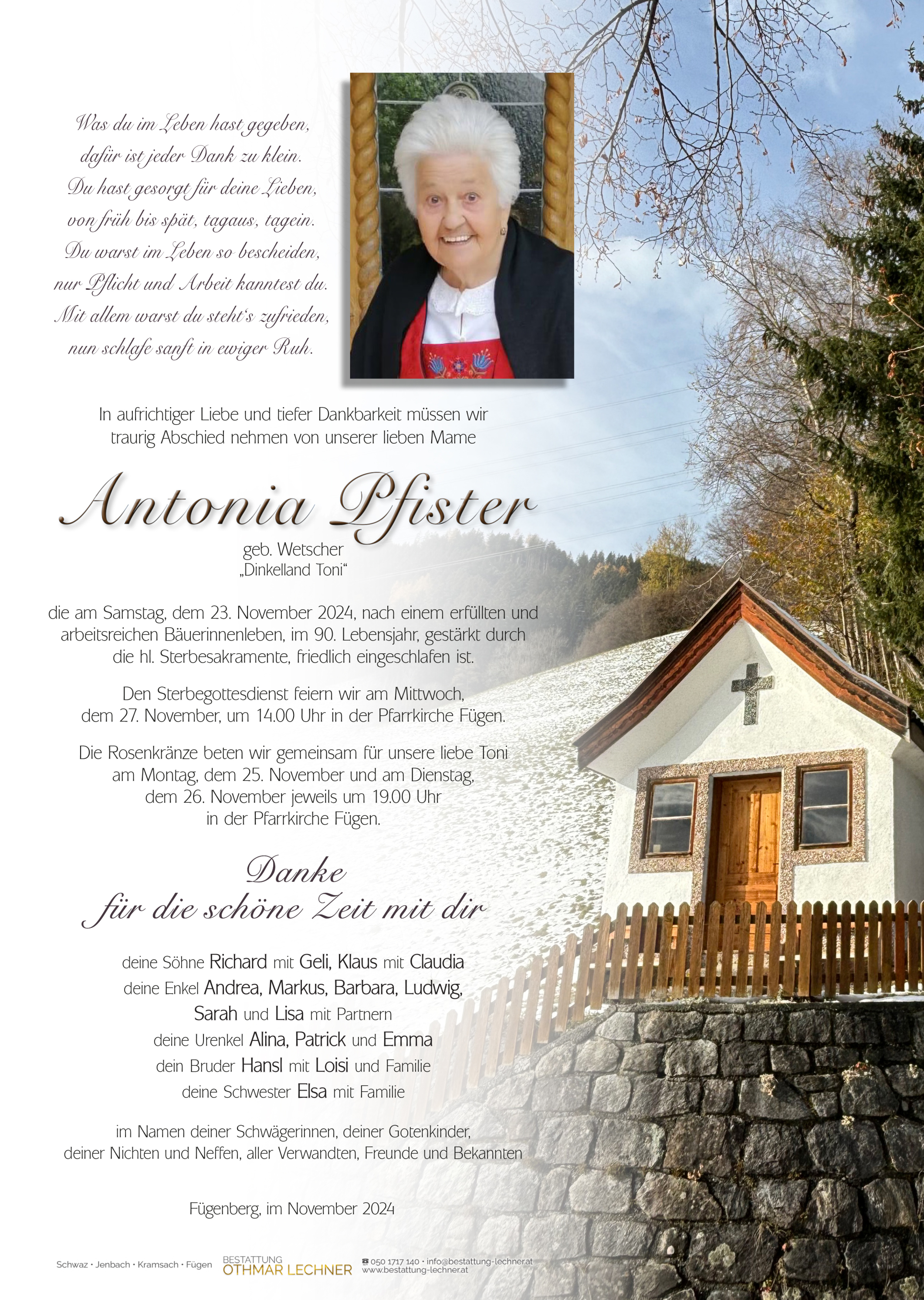 Todesanzeige - Trauerhilfe – abschied GesmbH