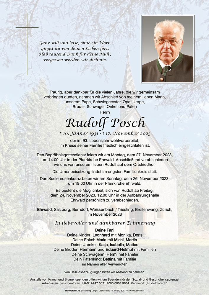 Todesanzeige - Trauerhilfe – abschied GesmbH