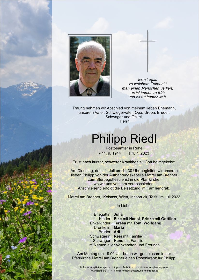 Todesanzeige - Trauerhilfe – abschied GesmbH