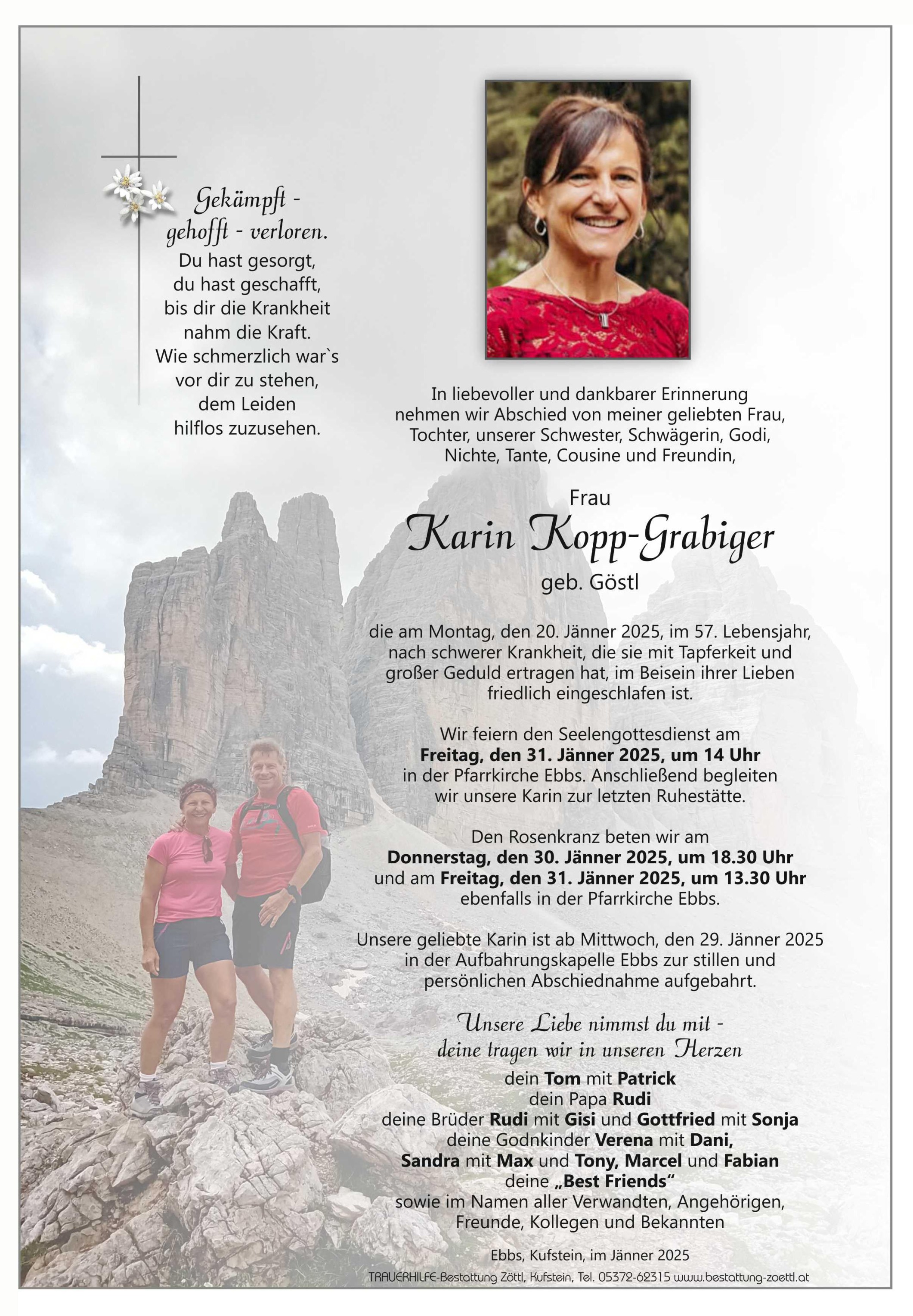 Bestattungskalender - Trauerhilfe – abschied GesmbH