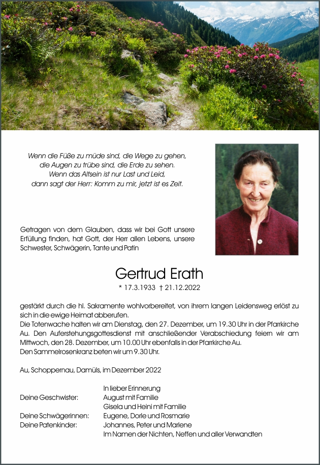 Todesanzeige - Trauerhilfe – abschied GesmbH