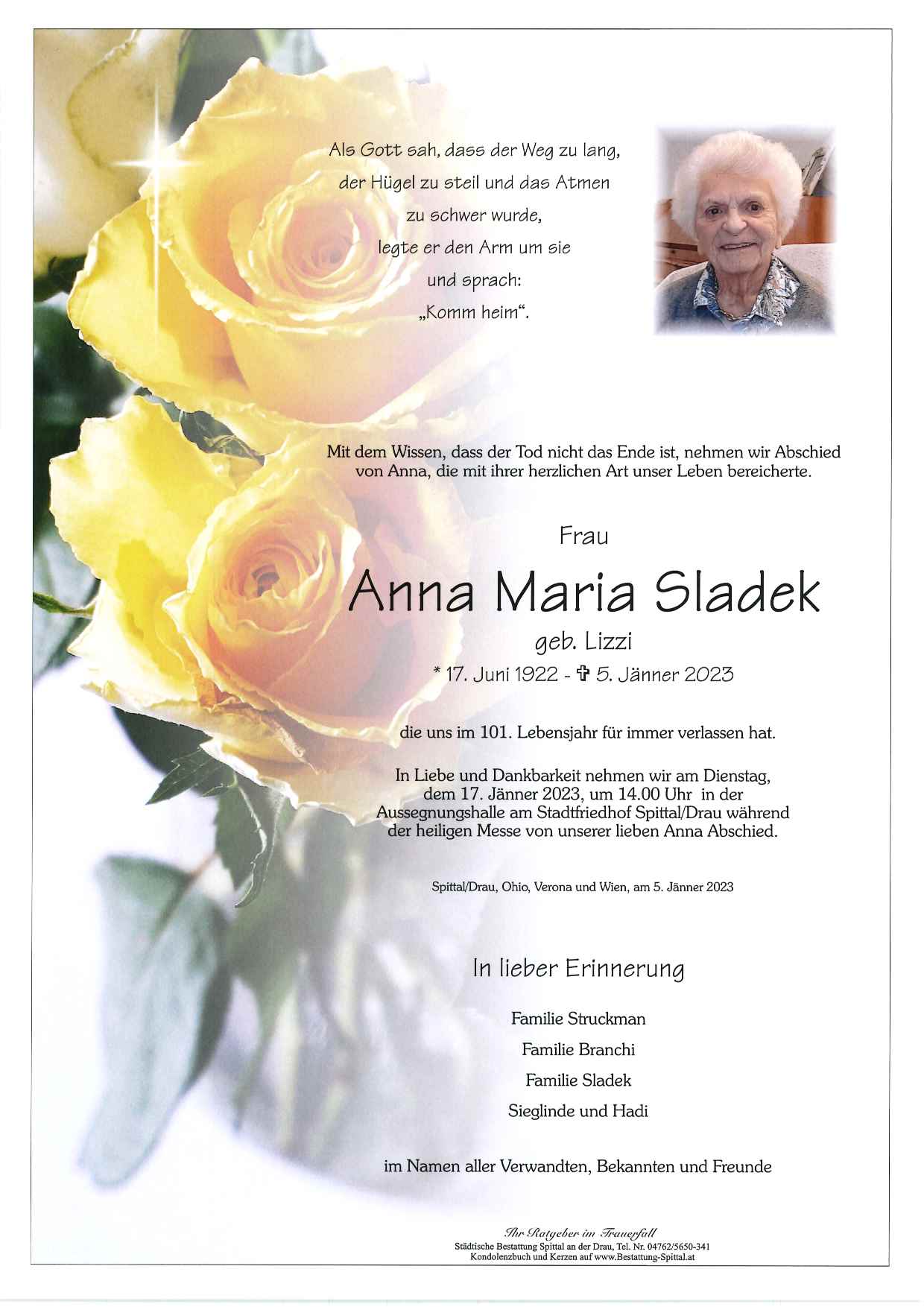 Todesanzeige - Trauerhilfe – abschied GesmbH