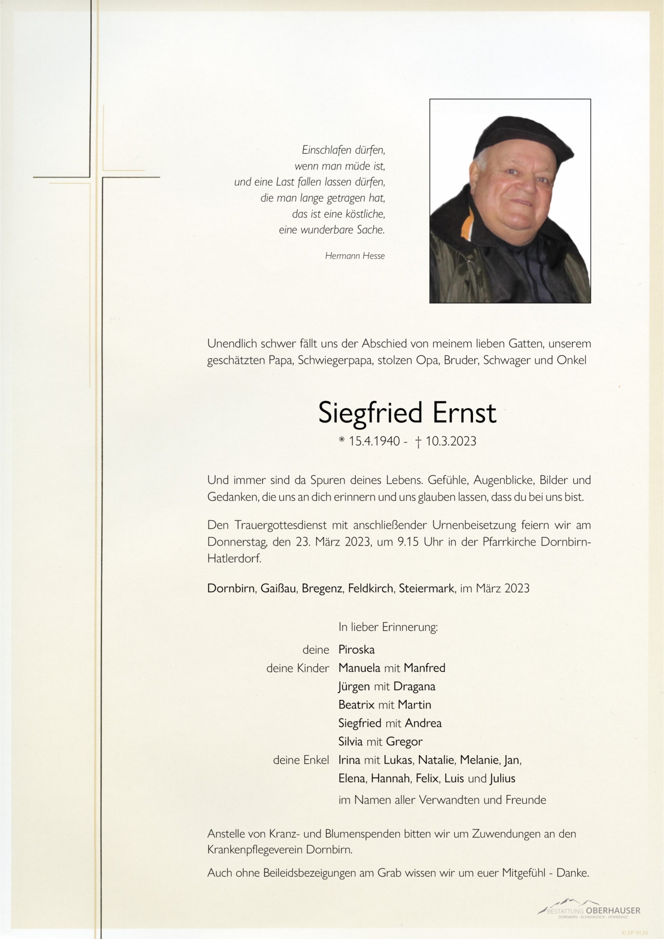 Todesanzeige - Trauerhilfe – abschied GesmbH