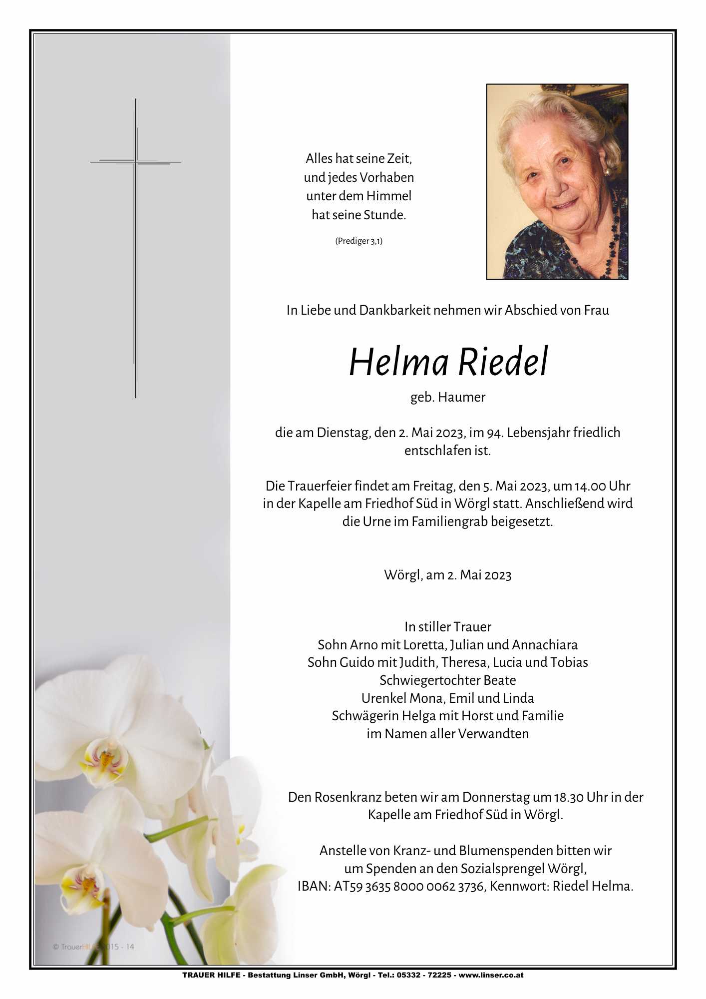 Todesanzeige - Trauerhilfe – abschied GesmbH