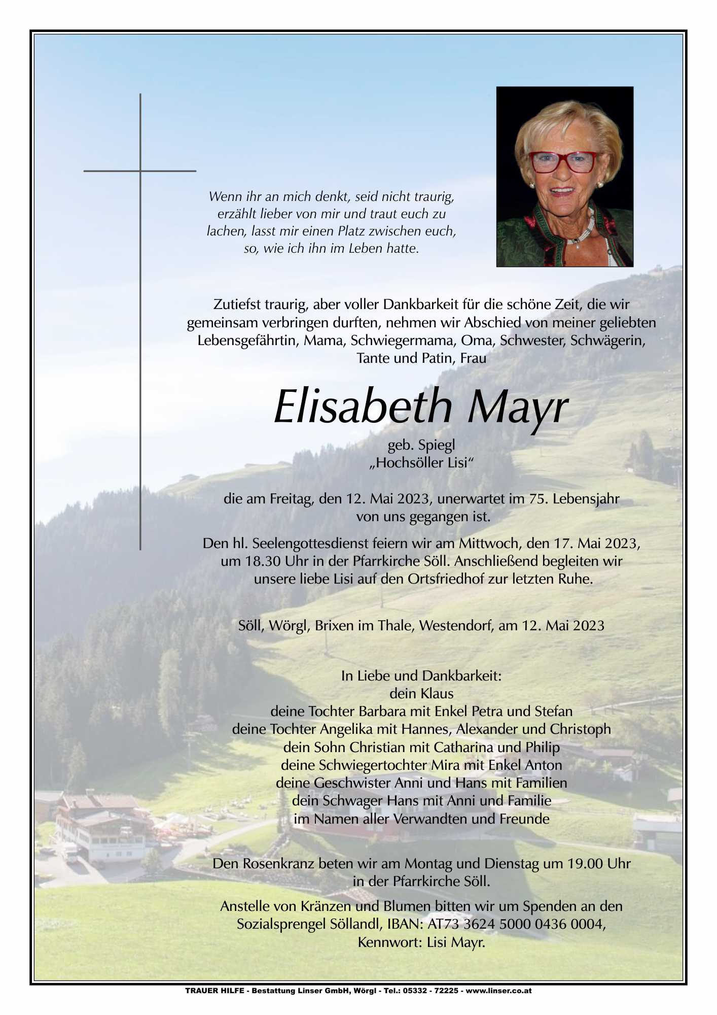 Todesanzeige - Trauerhilfe – abschied GesmbH