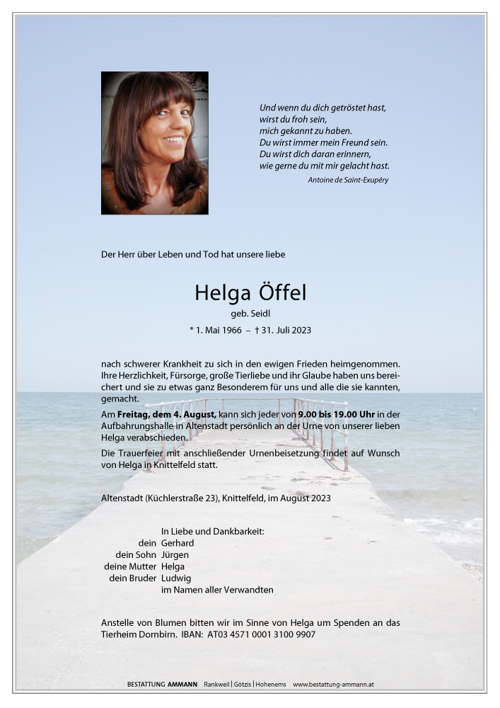 Todesanzeige - Trauerhilfe – abschied GesmbH