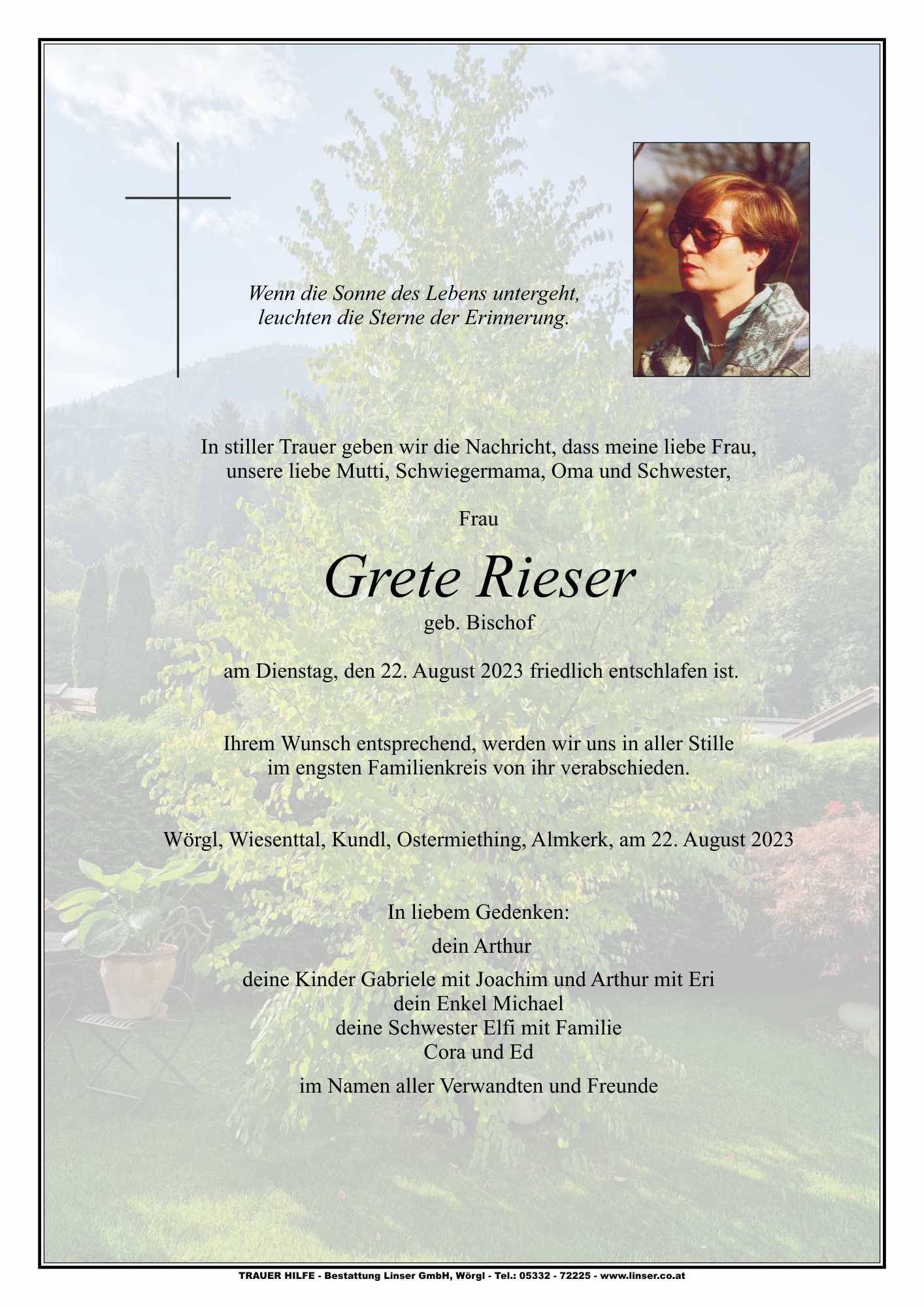 Todesanzeige - Trauerhilfe – abschied GesmbH