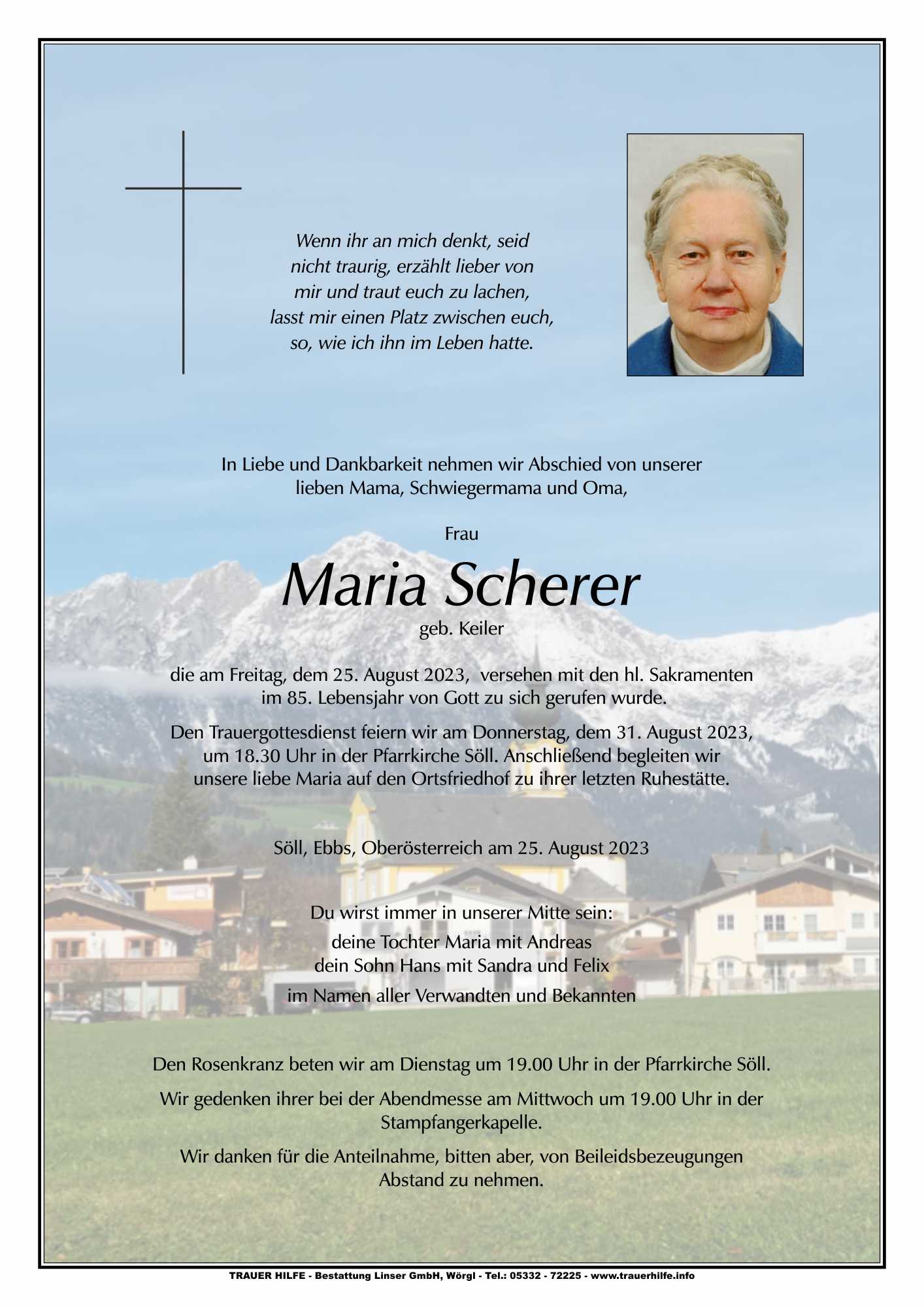 Todesanzeige - Trauerhilfe – abschied GesmbH