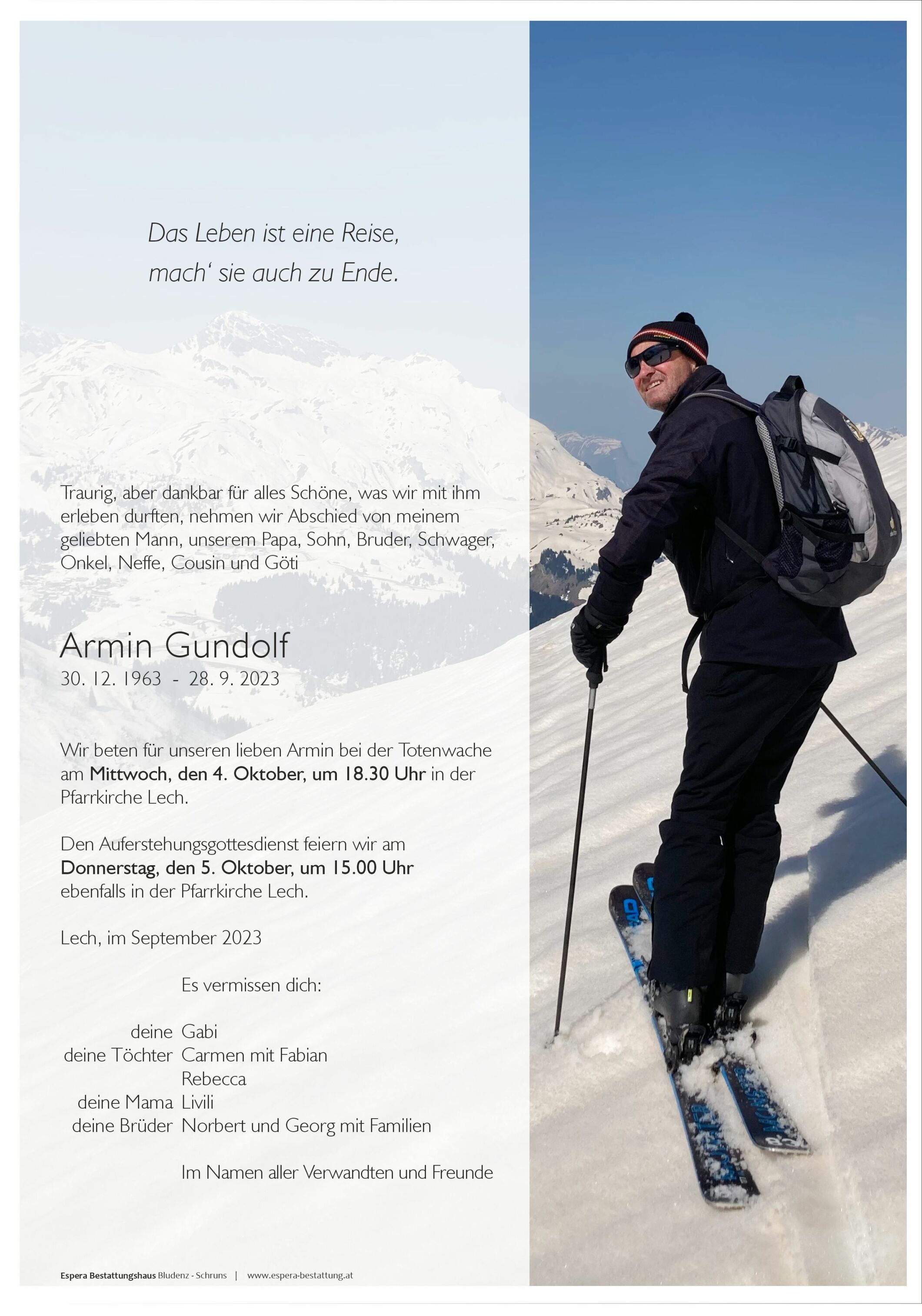 Todesanzeige - Trauerhilfe – abschied GesmbH