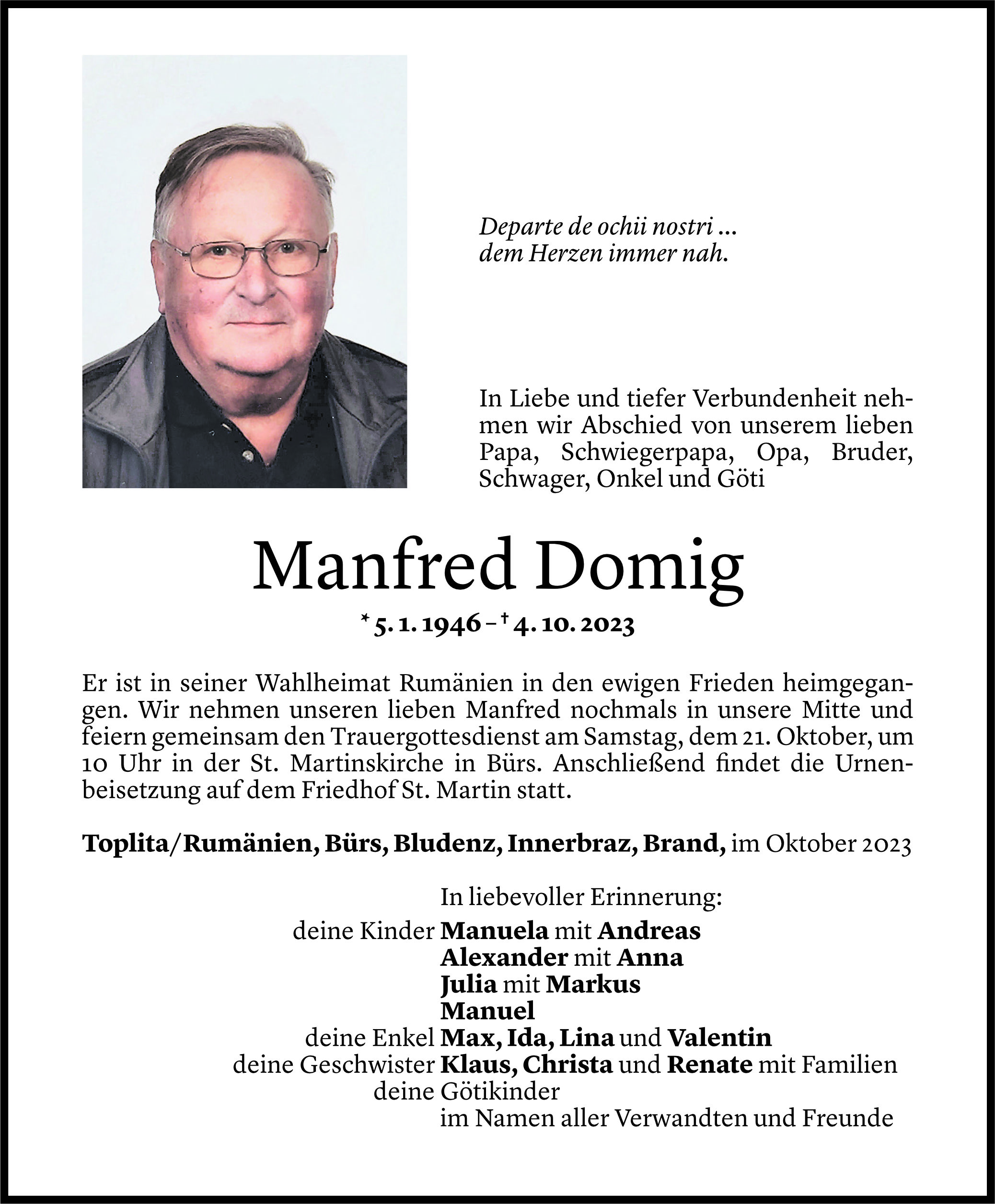 Todesanzeige - Trauerhilfe – abschied GesmbH