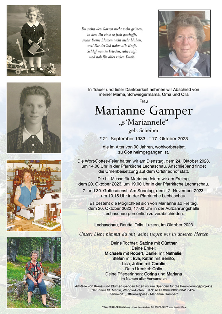 Todesanzeige - Trauerhilfe – abschied GesmbH