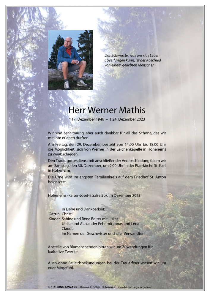 Todesanzeige - Trauerhilfe – abschied GesmbH