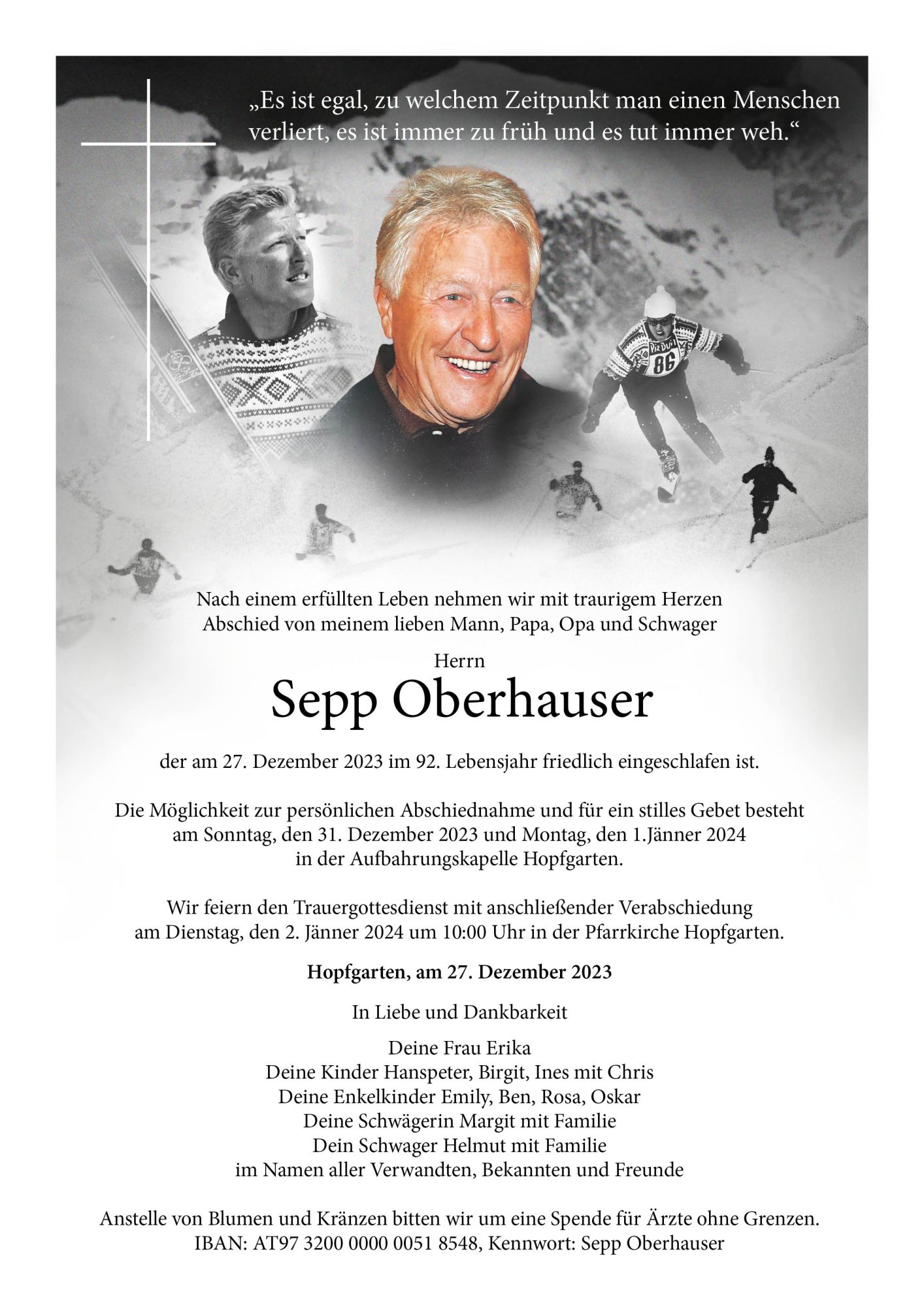 Todesanzeige - Trauerhilfe – abschied GesmbH