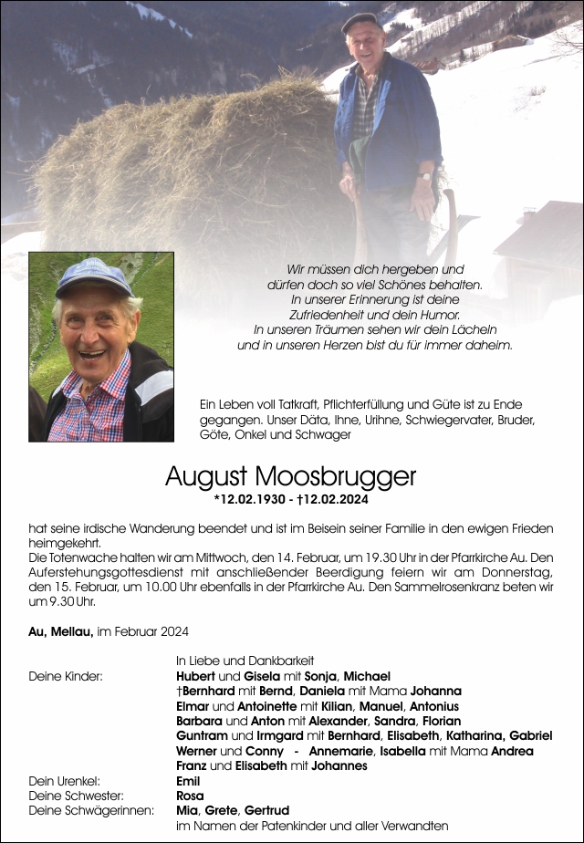 Todesanzeige - Trauerhilfe – abschied GesmbH