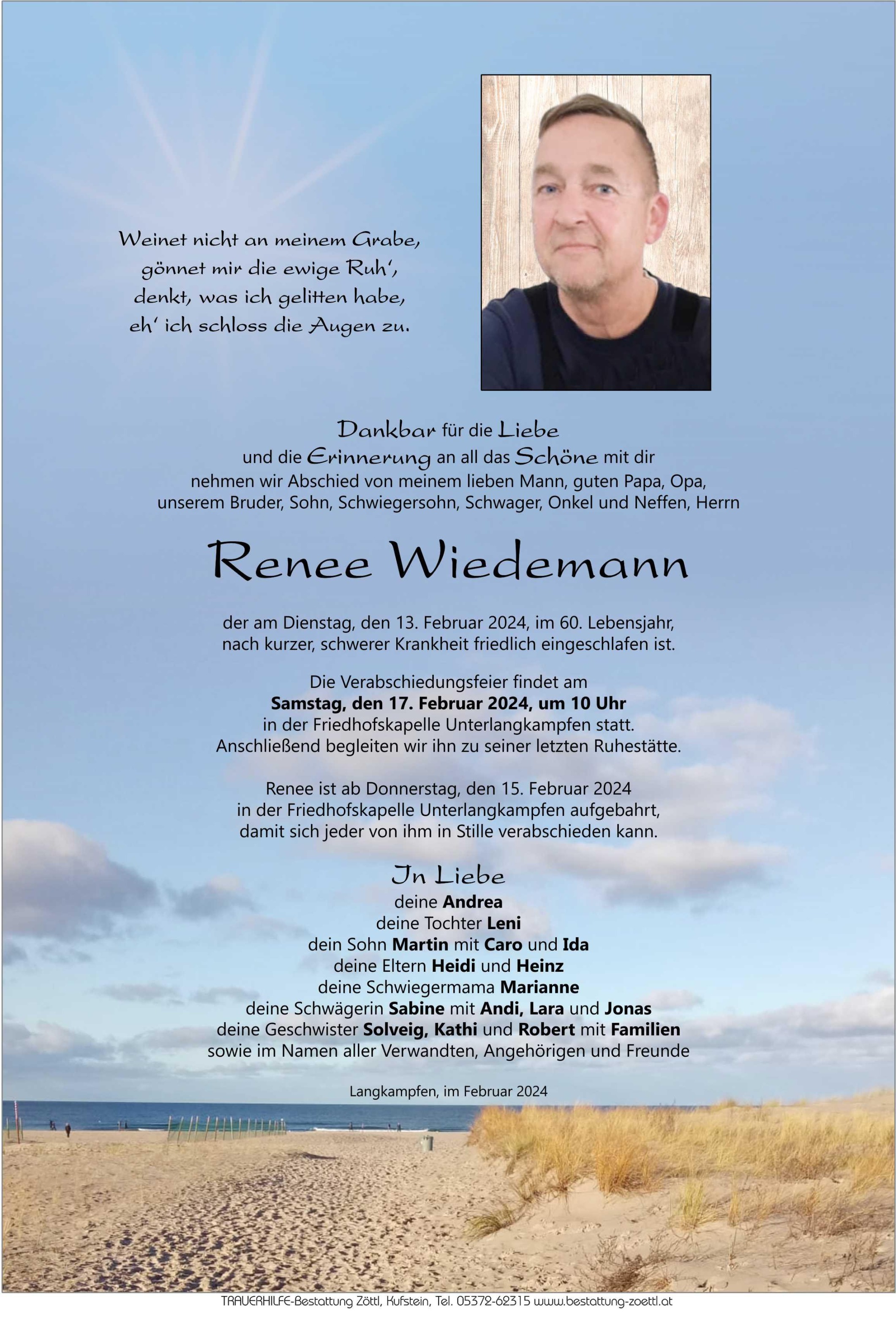 Todesanzeige - Trauerhilfe – abschied GesmbH