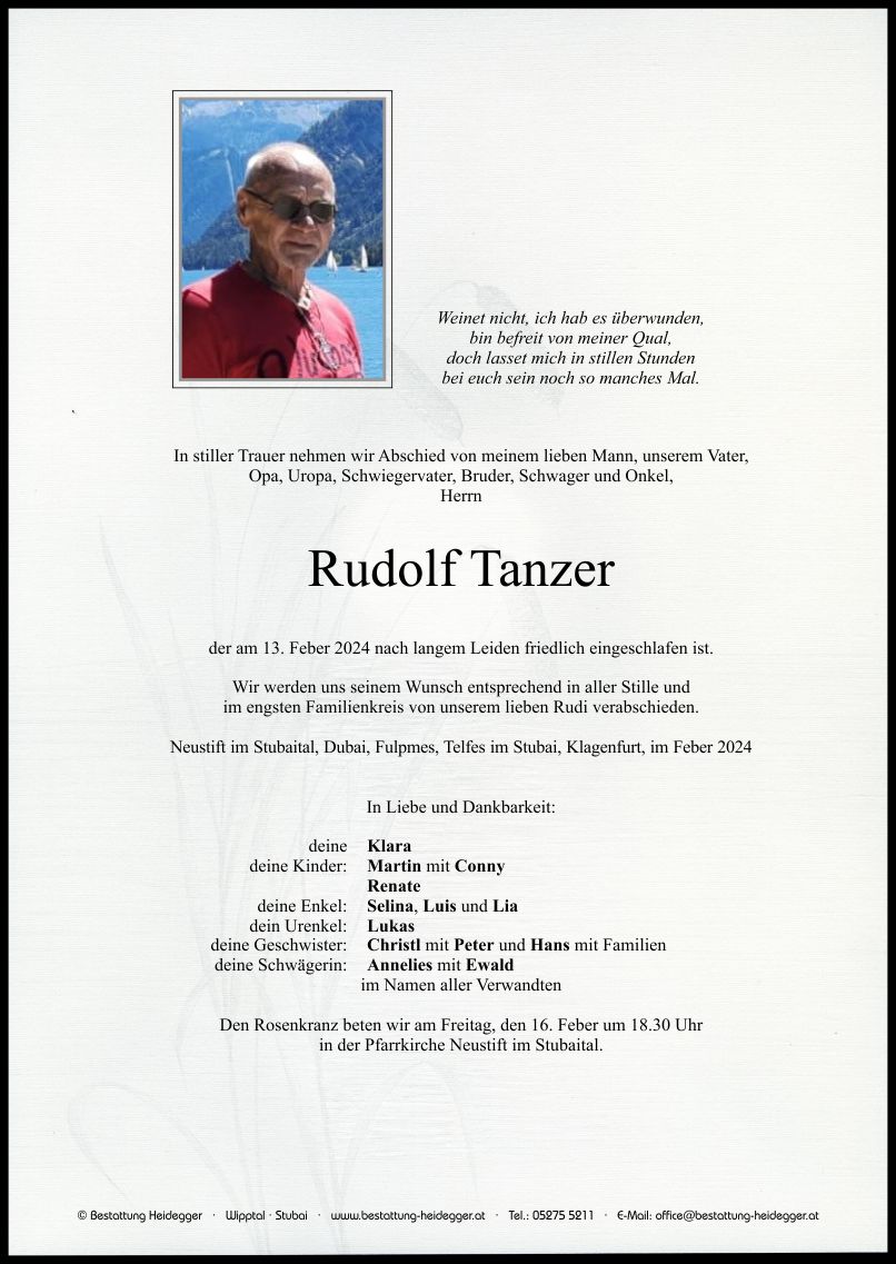 Todesanzeige - Trauerhilfe – abschied GesmbH