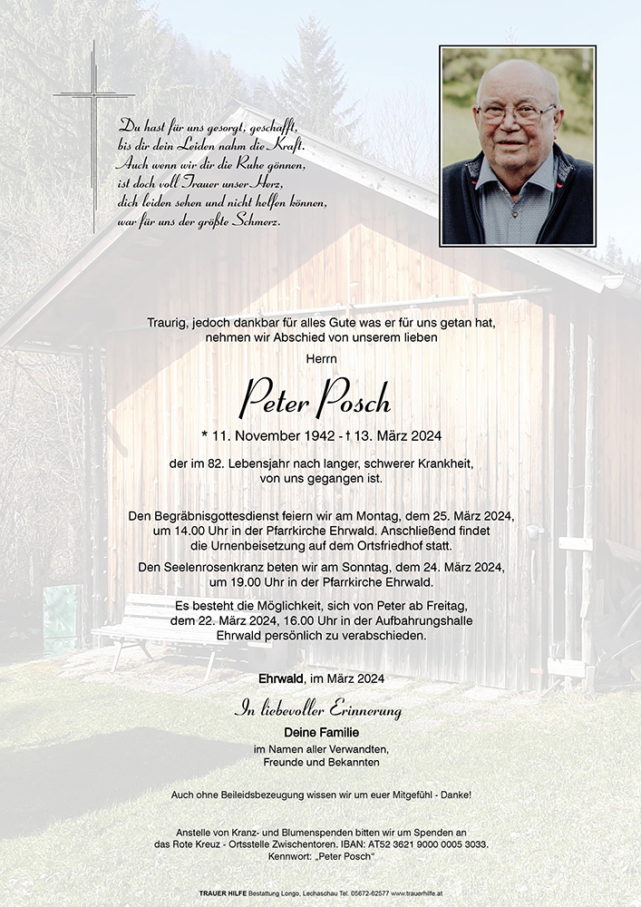 Todesanzeige - Trauerhilfe – abschied GesmbH