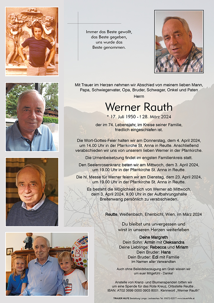 Todesanzeige - Trauerhilfe – abschied GesmbH