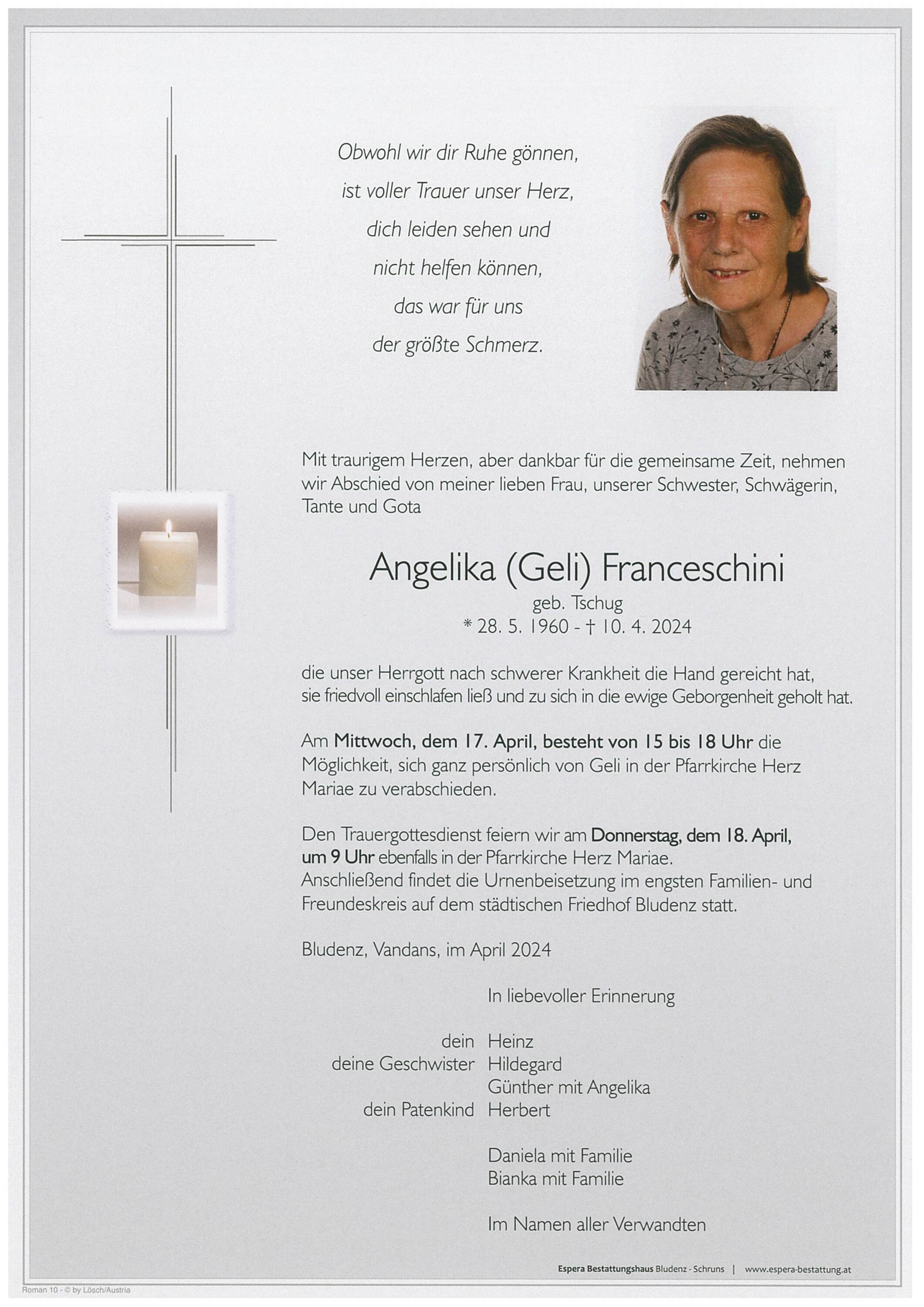 Todesanzeige - Trauerhilfe – abschied GesmbH