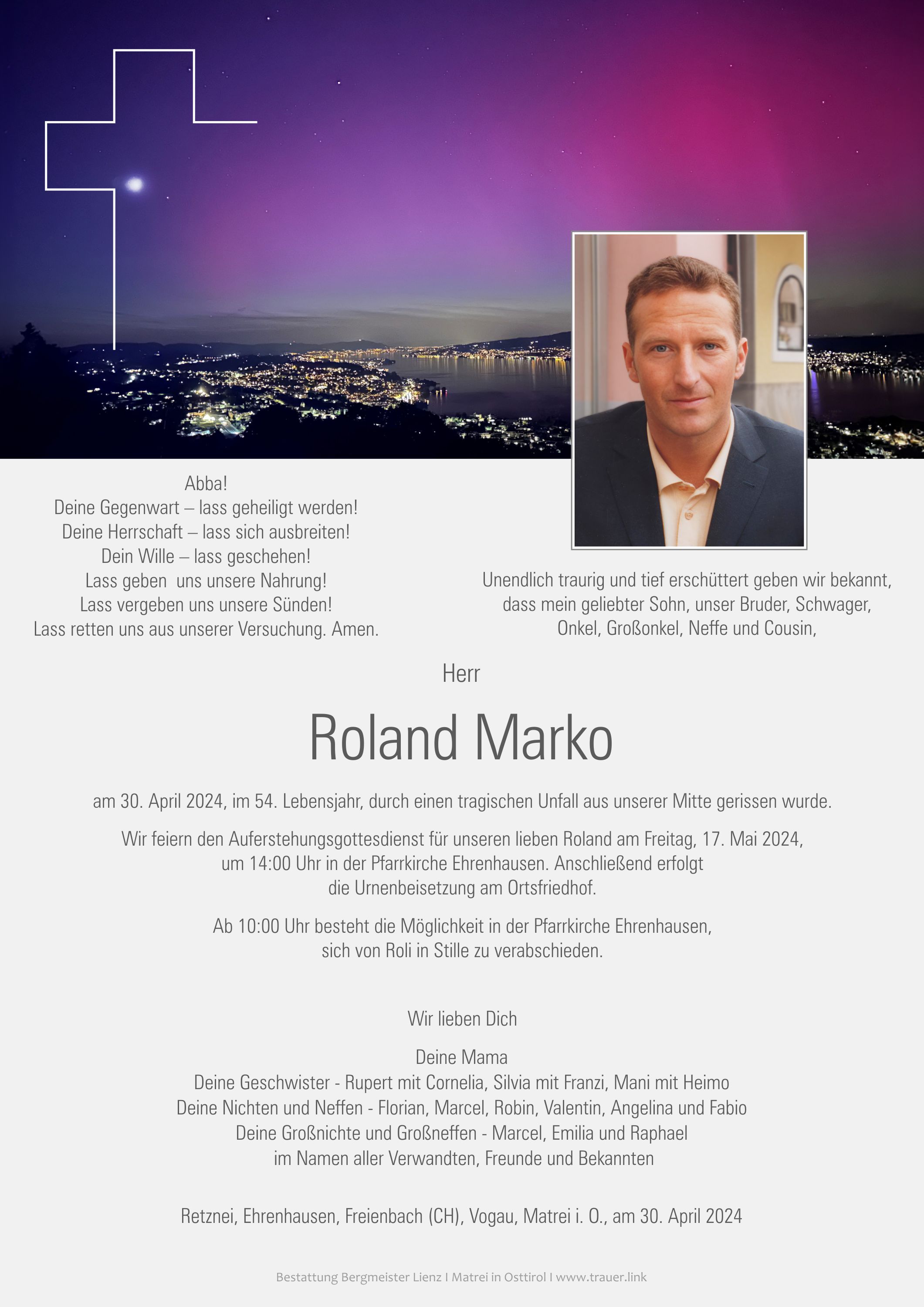 Todesanzeige - Trauerhilfe – abschied GesmbH