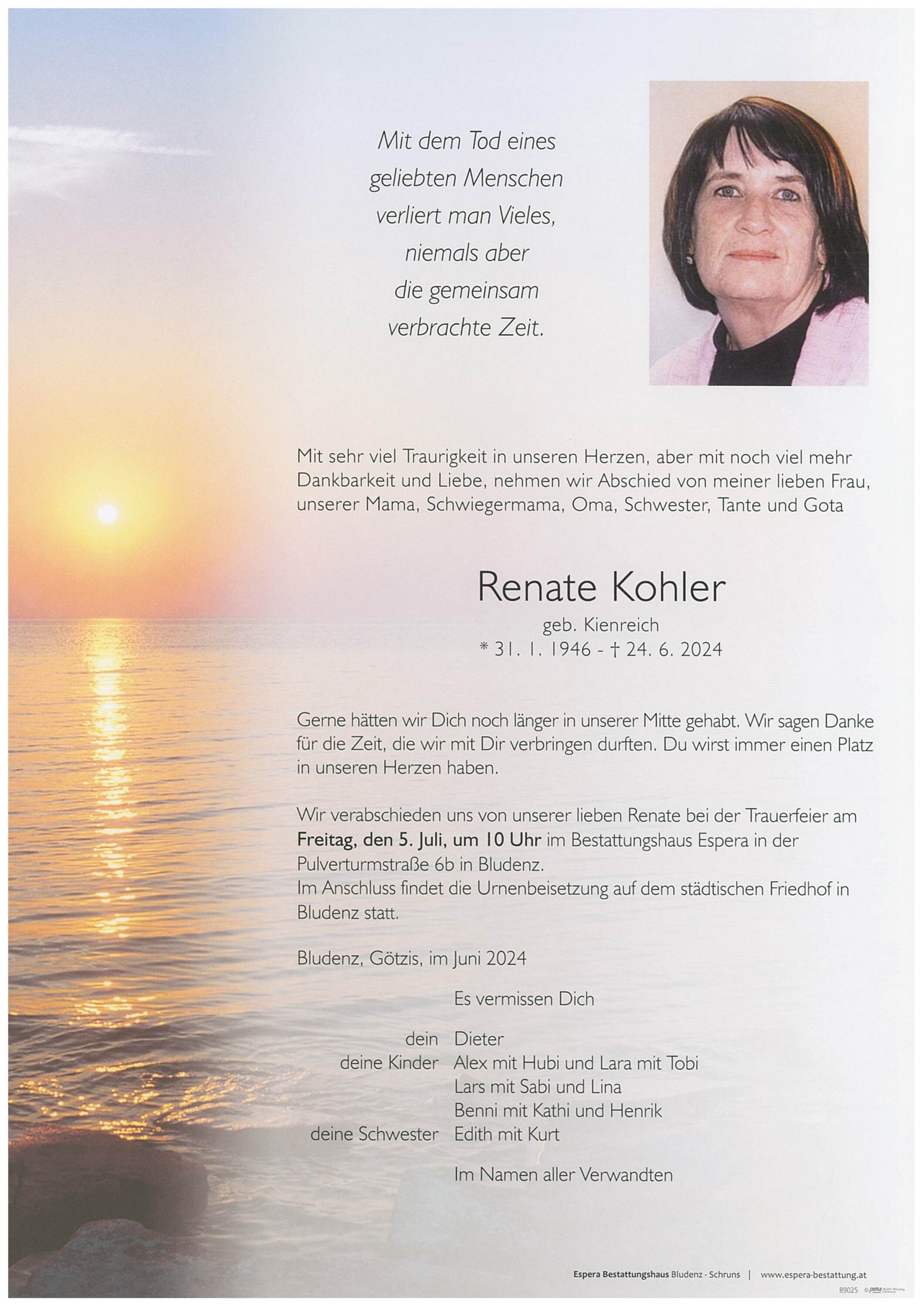 Todesanzeige - Trauerhilfe – abschied GesmbH