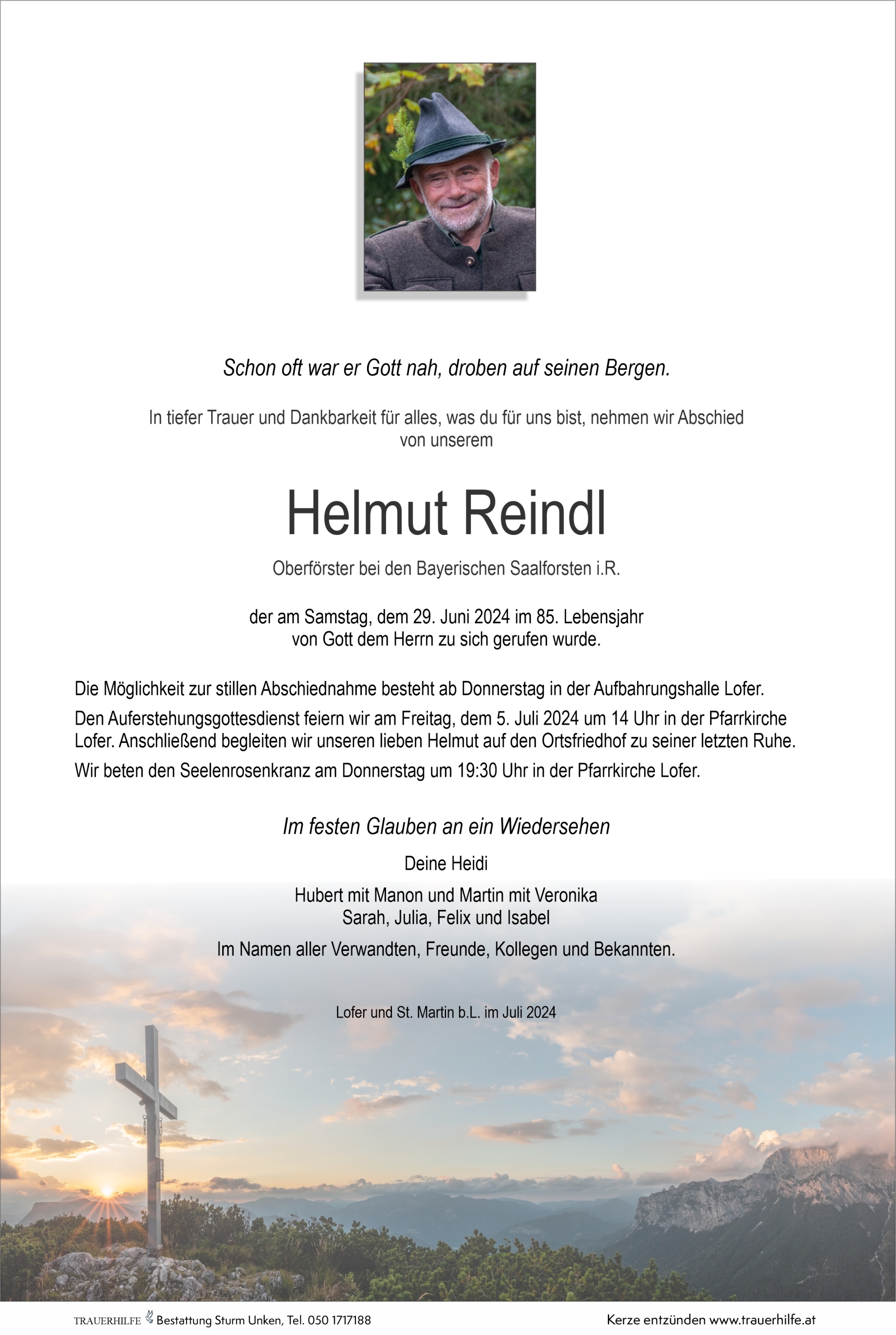 Todesanzeige - Trauerhilfe – abschied GesmbH