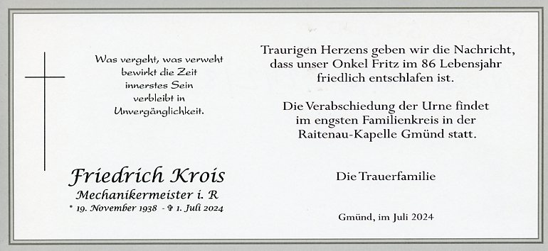Todesanzeige - Trauerhilfe – abschied GesmbH