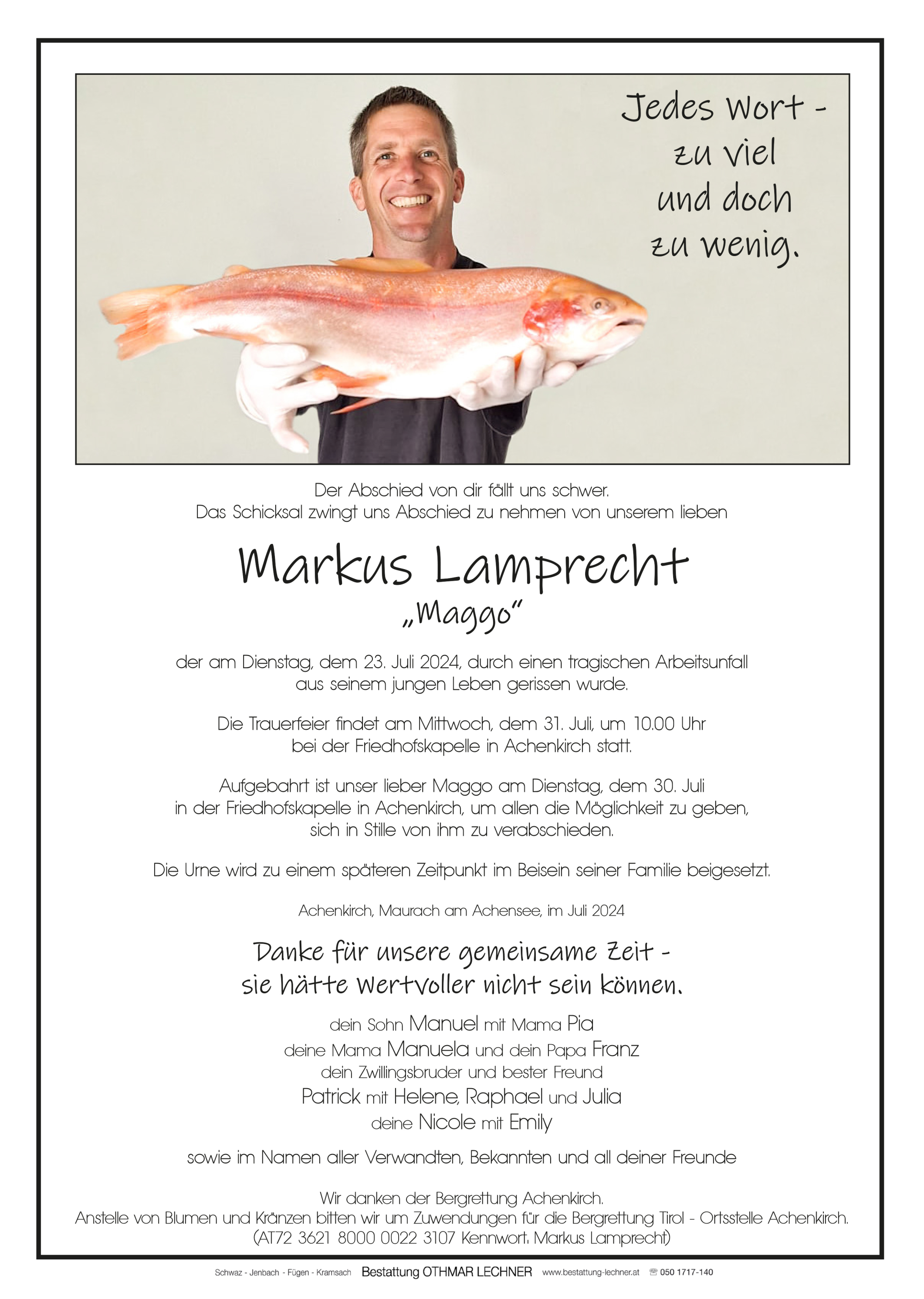 Todesanzeige - Trauerhilfe – abschied GesmbH