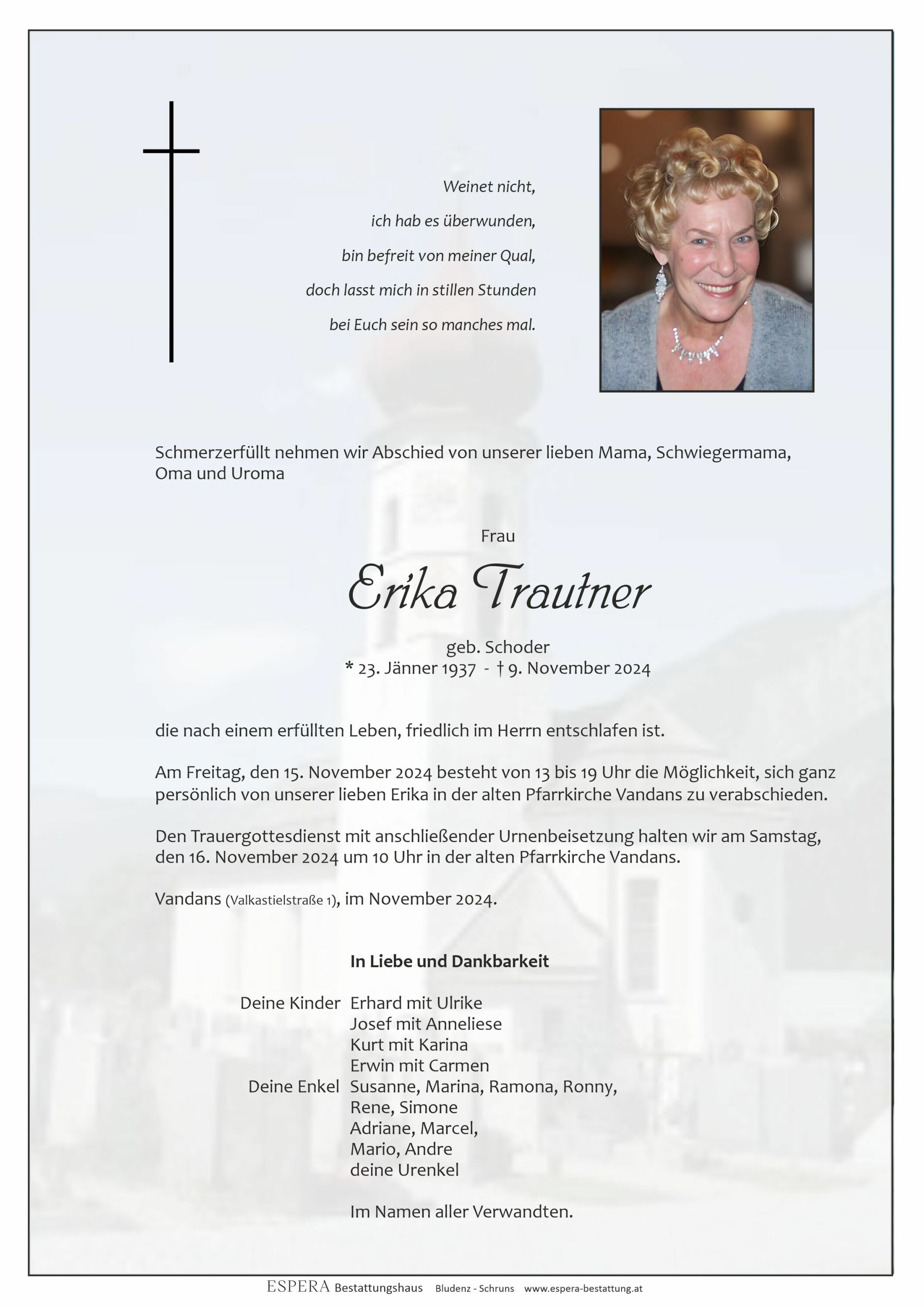 Todesanzeige - Trauerhilfe – abschied GesmbH