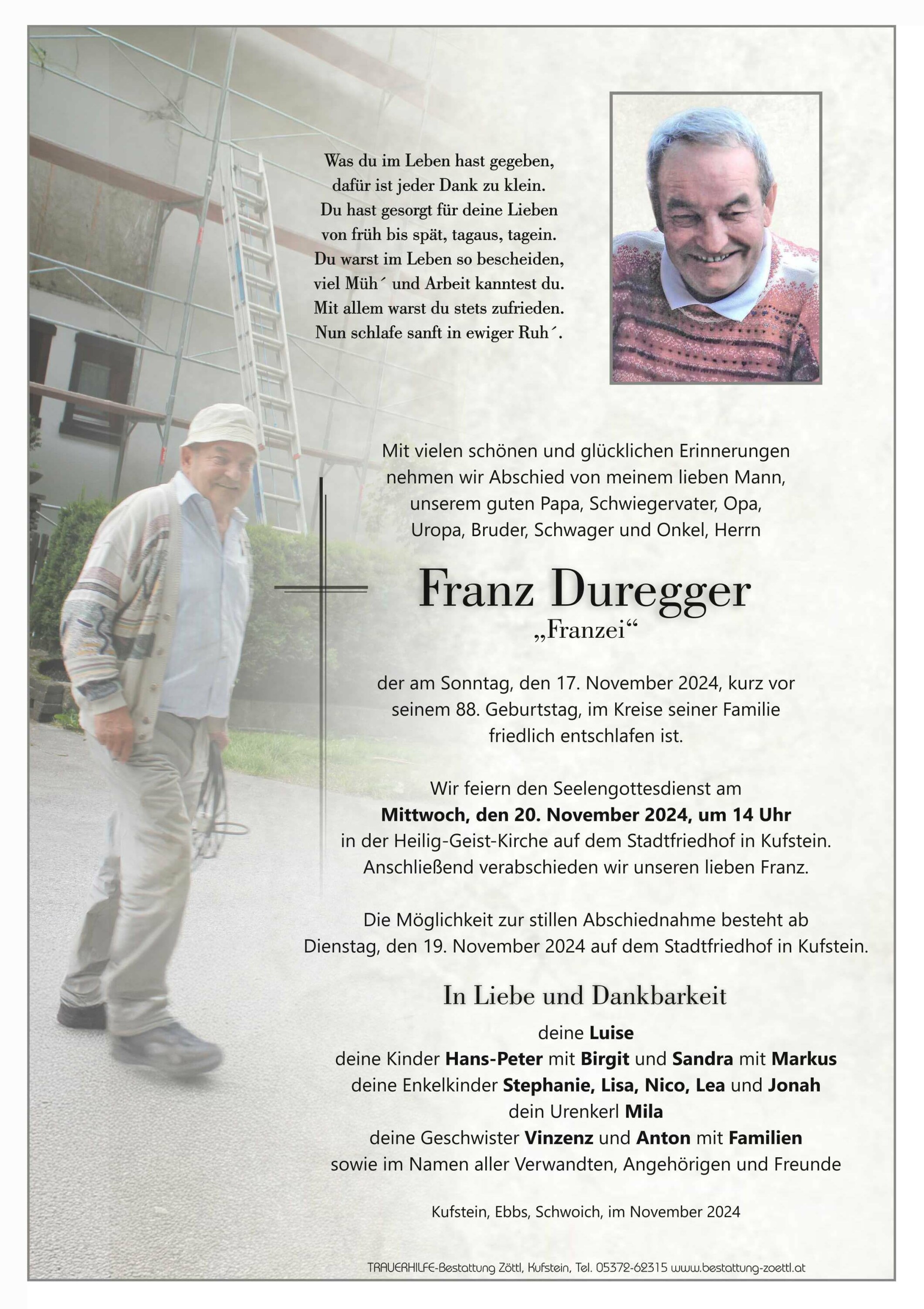 Todesanzeige - Trauerhilfe – abschied GesmbH