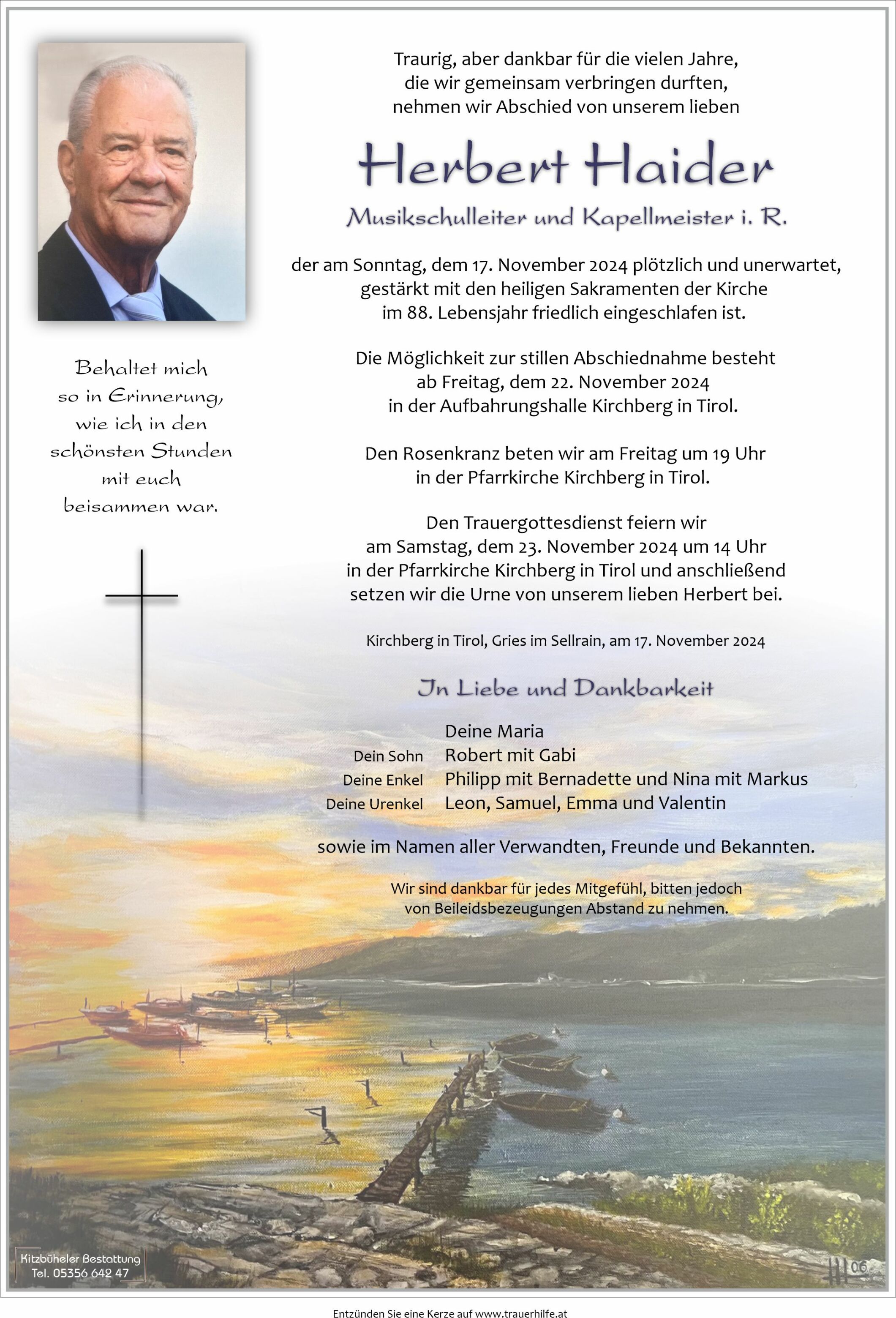 Todesanzeige - Trauerhilfe – abschied GesmbH