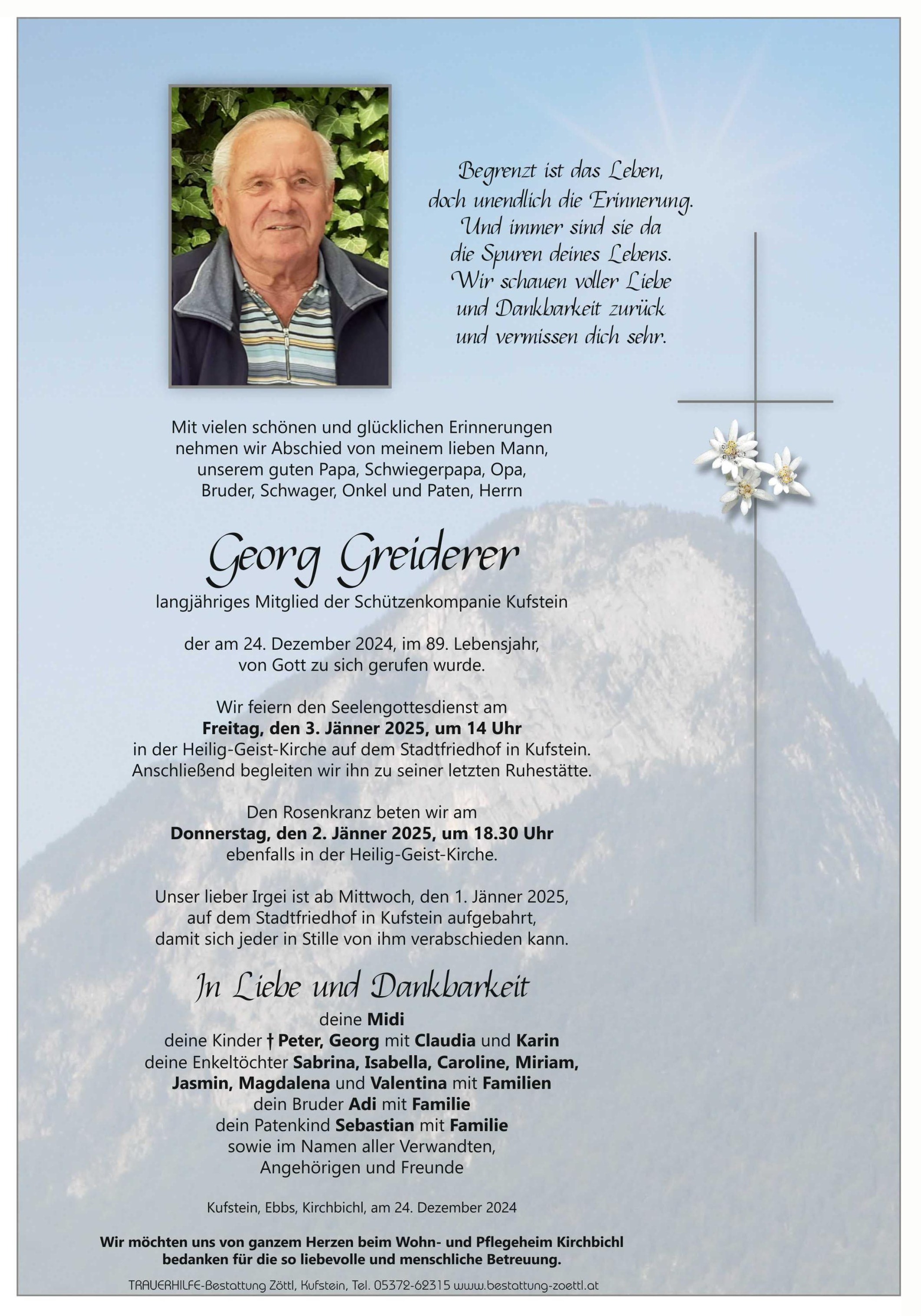 Todesanzeige - Trauerhilfe – abschied GesmbH