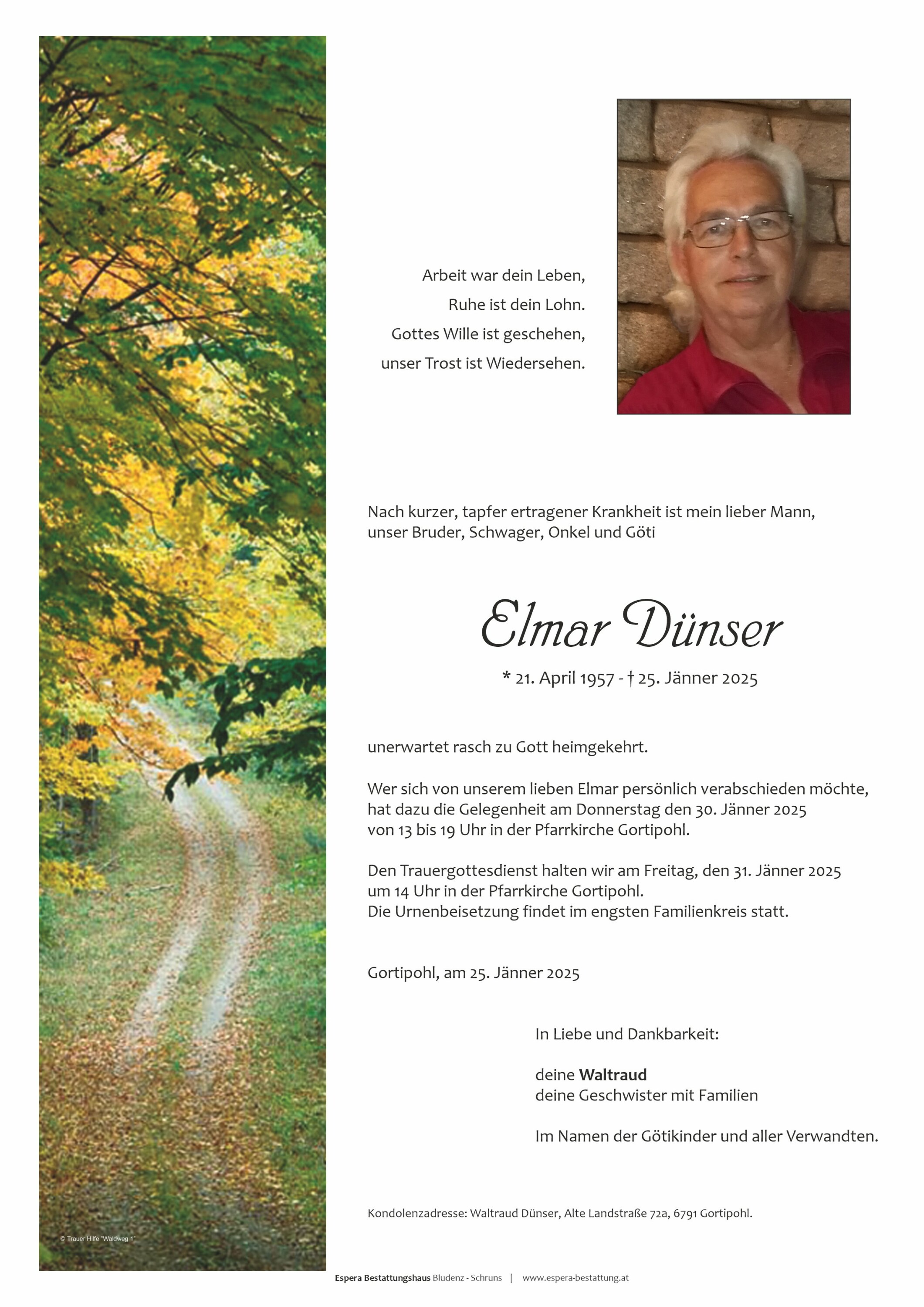 Todesanzeige - Trauerhilfe – abschied GesmbH