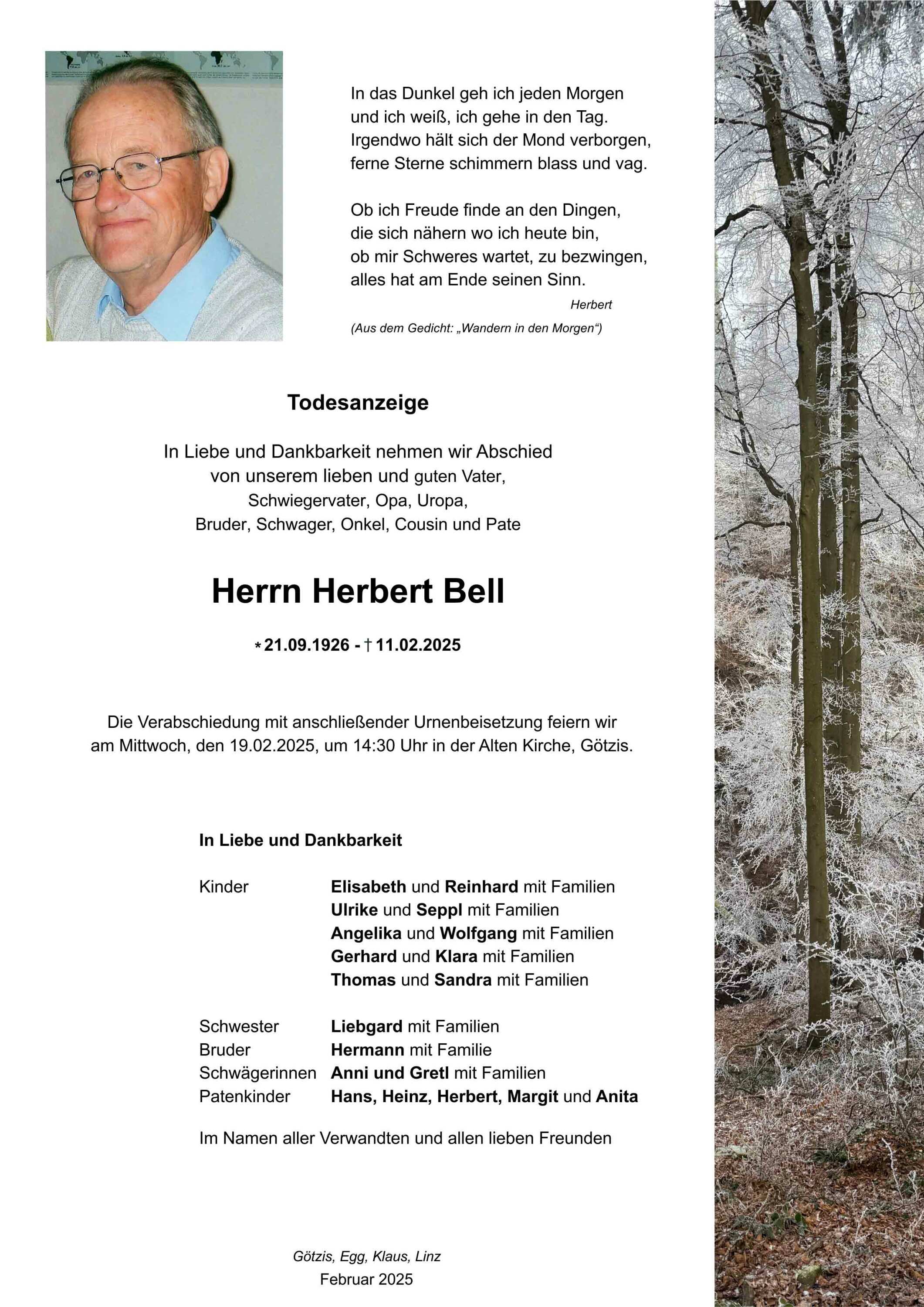 Todesanzeige - Trauerhilfe – abschied GesmbH