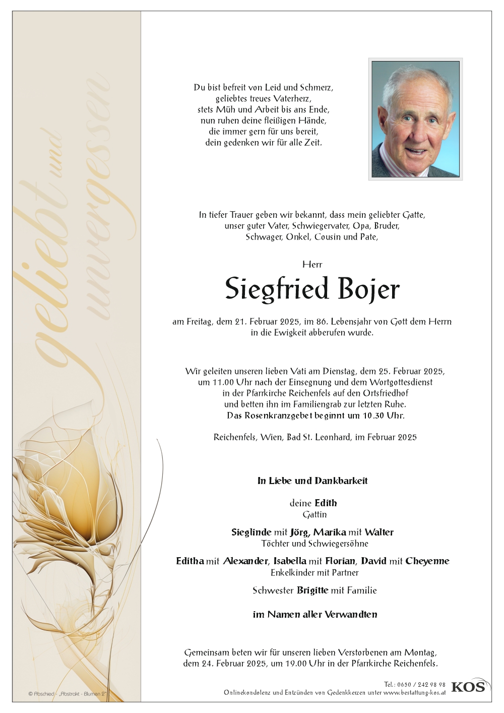 Todesanzeige - Trauerhilfe – abschied GesmbH