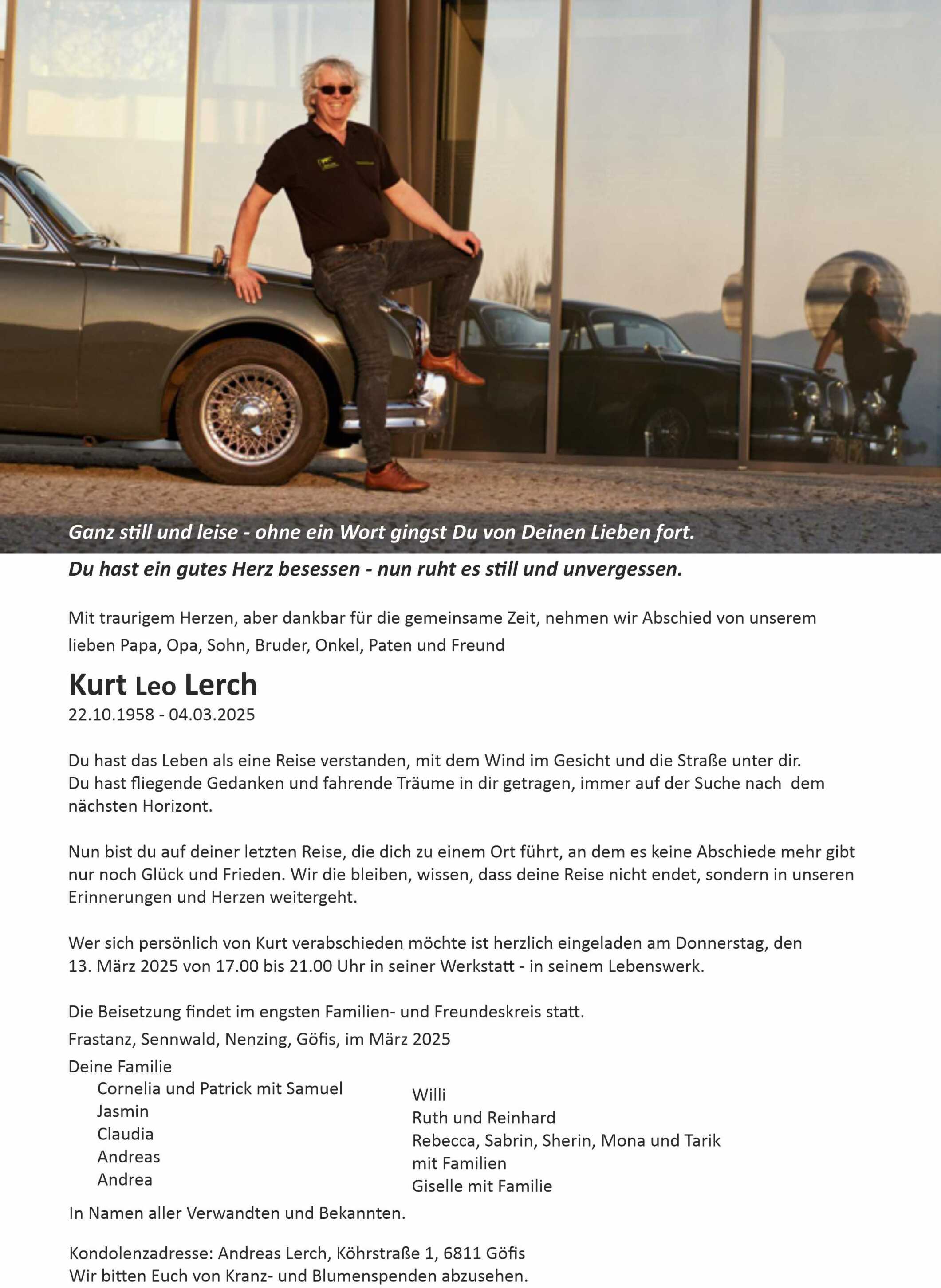 Todesanzeige - Trauerhilfe – abschied GesmbH