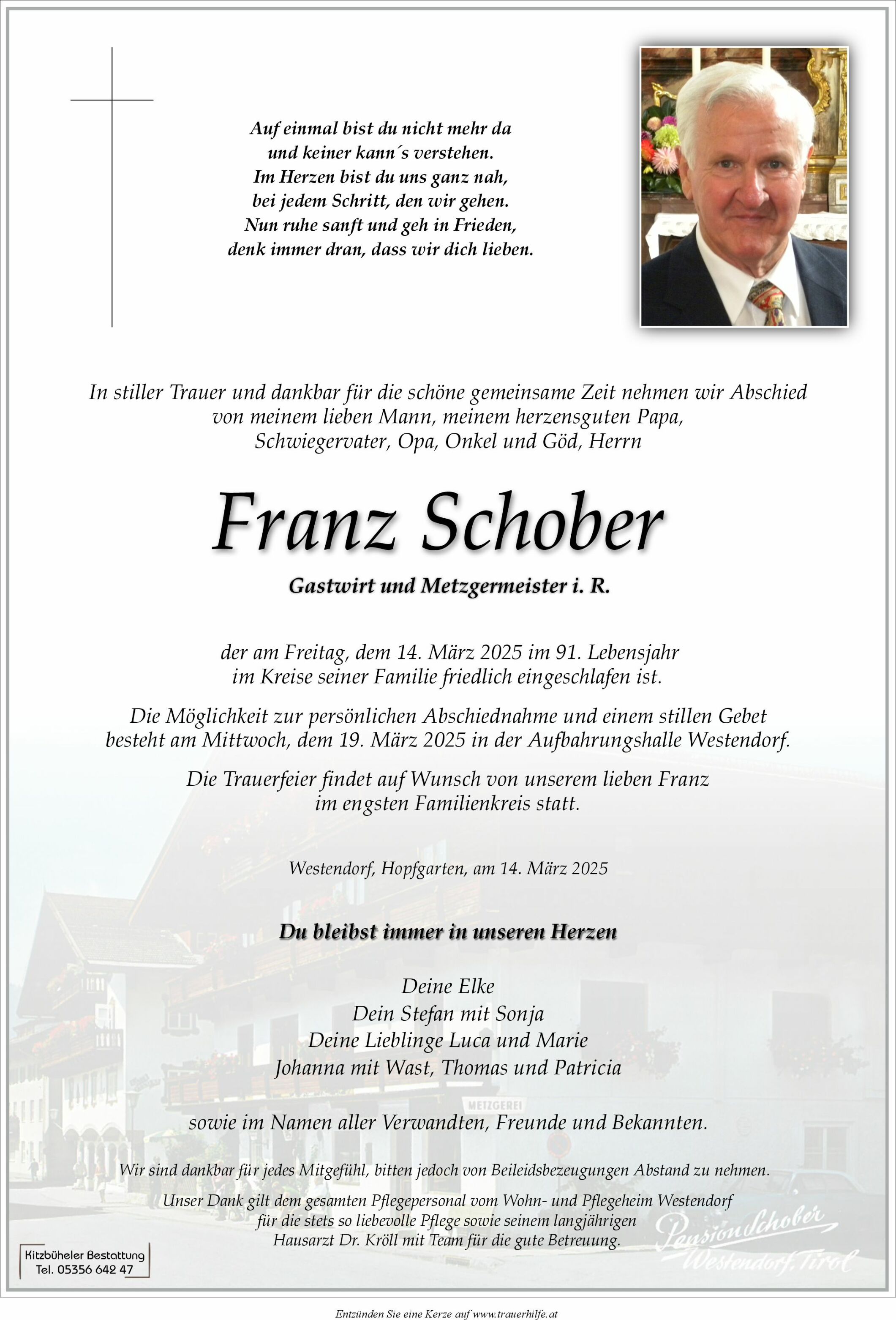 Todesanzeige - Trauerhilfe – abschied GesmbH