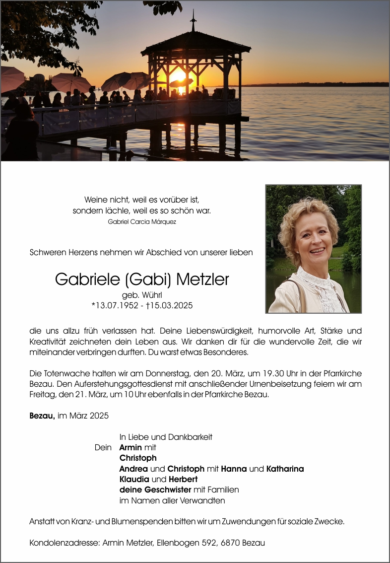 Todesanzeige - Trauerhilfe – abschied GesmbH