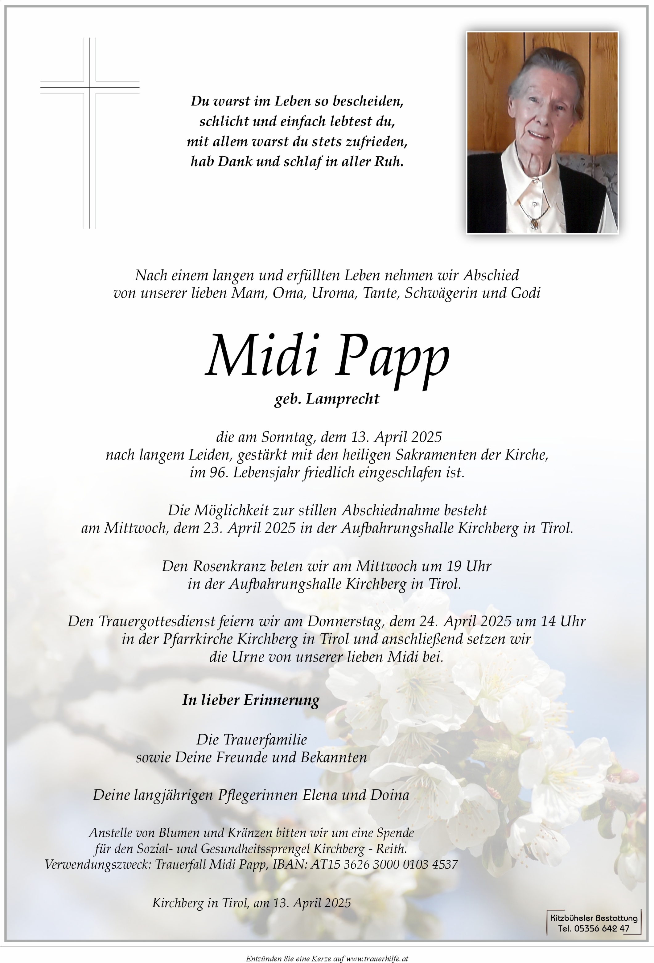 Bestattungskalender - Trauerhilfe – abschied GesmbH