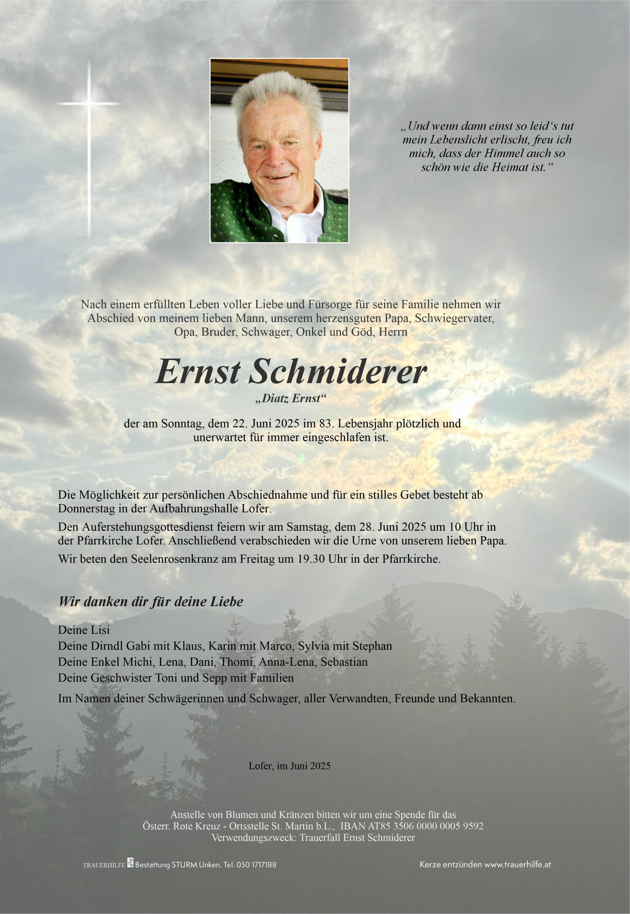 Todesanzeige - Trauerhilfe – abschied GesmbH